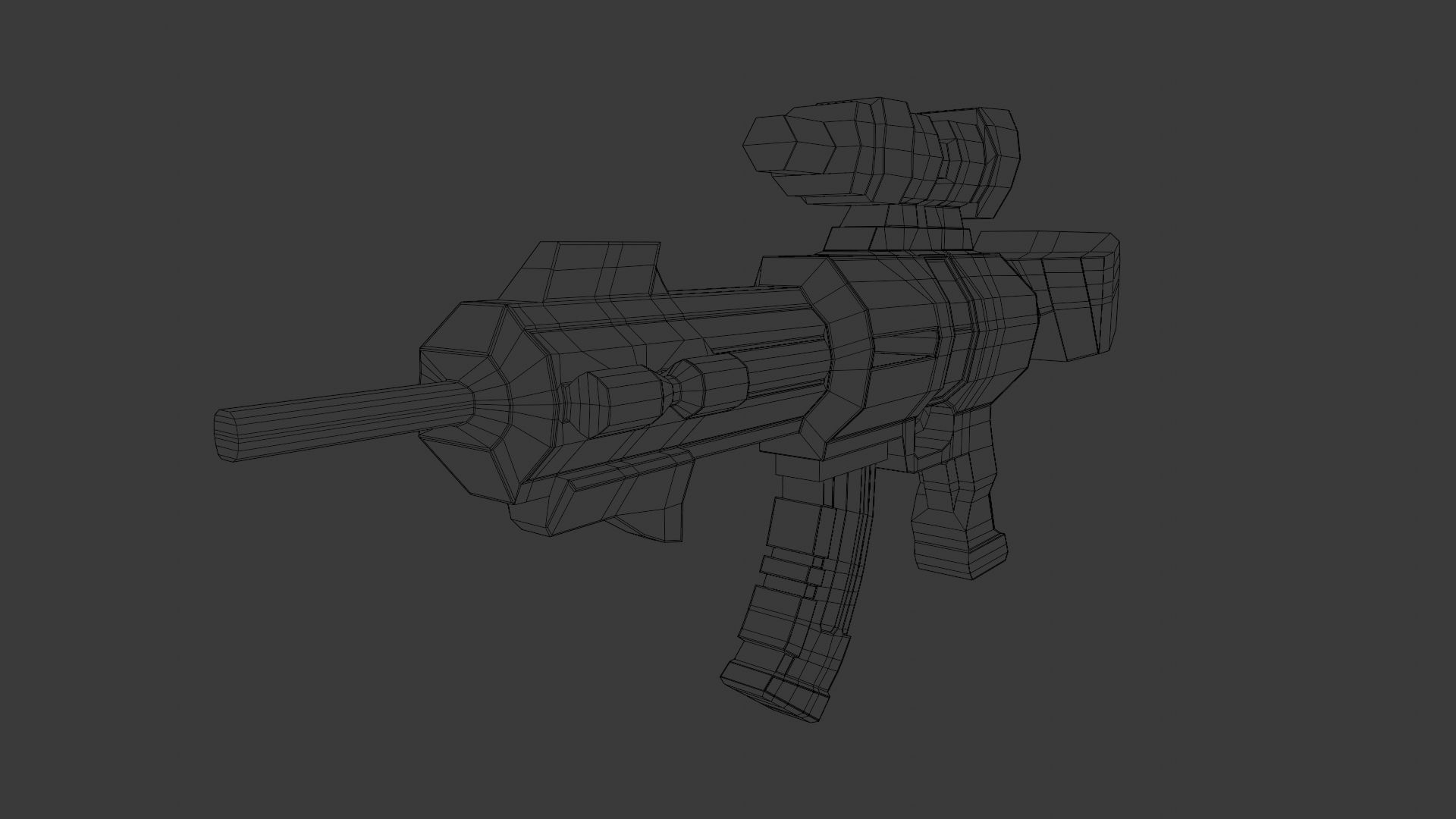 3D model Sci-Fi Style Sniper Rifle VR / AR / low-poly | CGTrader