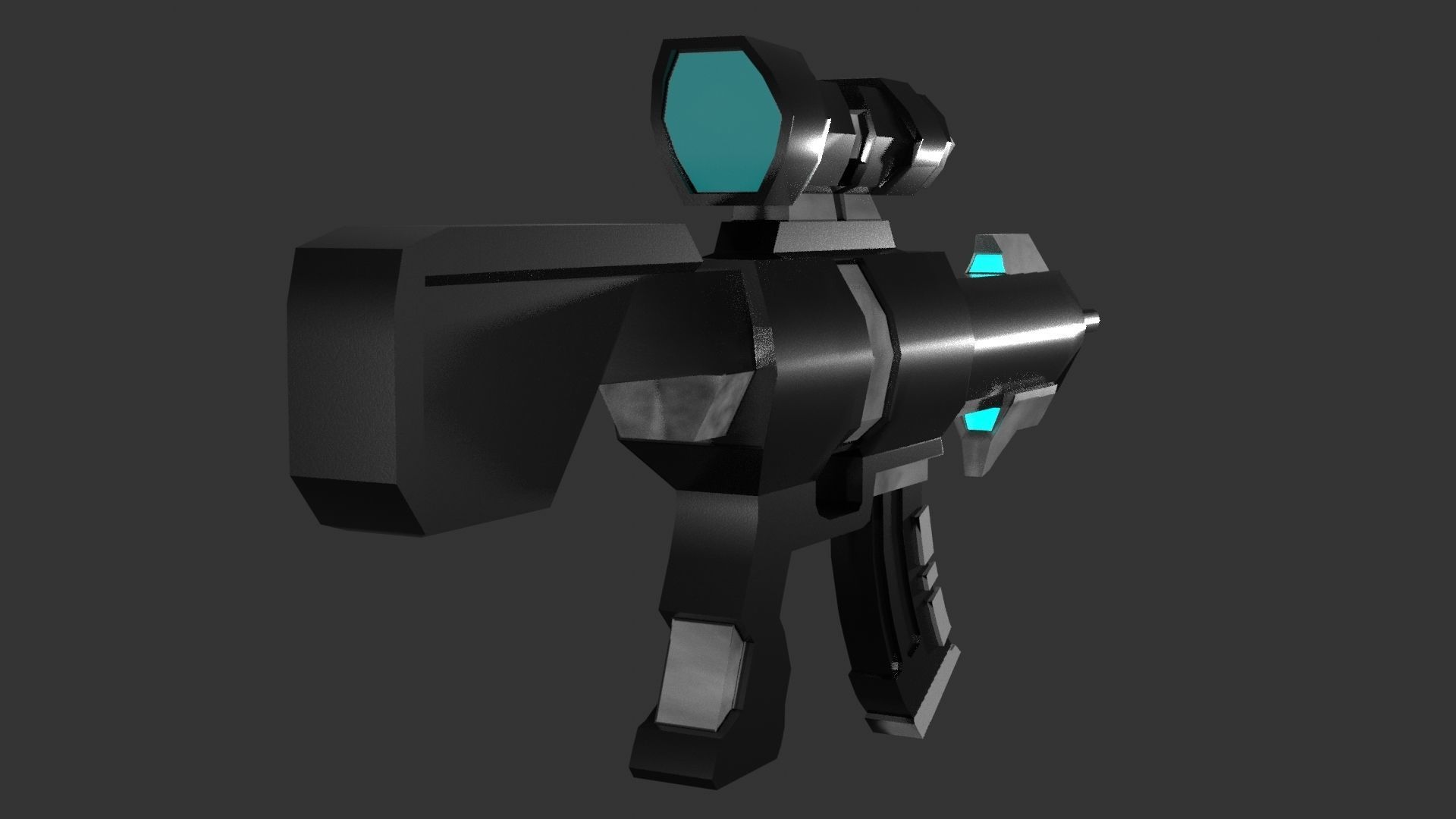 3D model Sci-Fi Style Sniper Rifle VR / AR / low-poly | CGTrader
