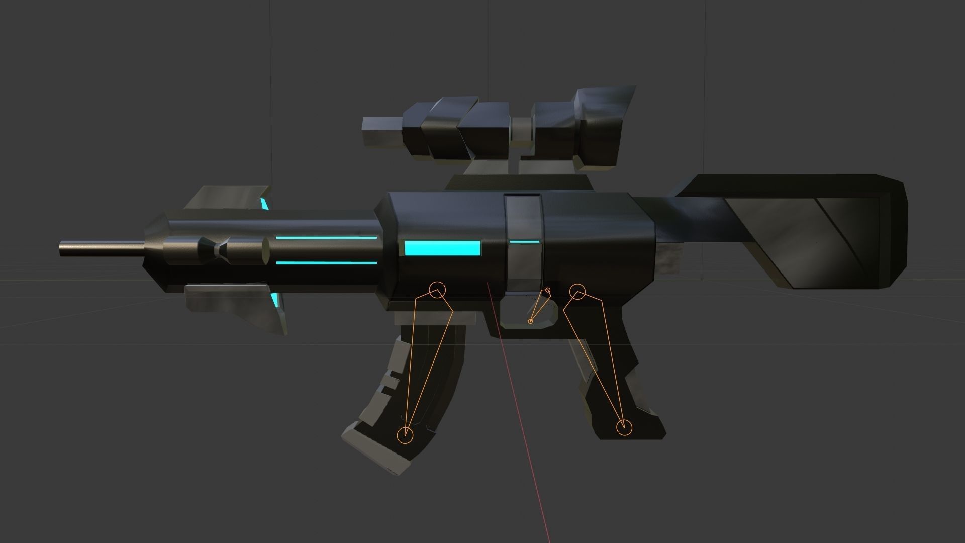 3D model Sci-Fi Style Sniper Rifle VR / AR / low-poly | CGTrader