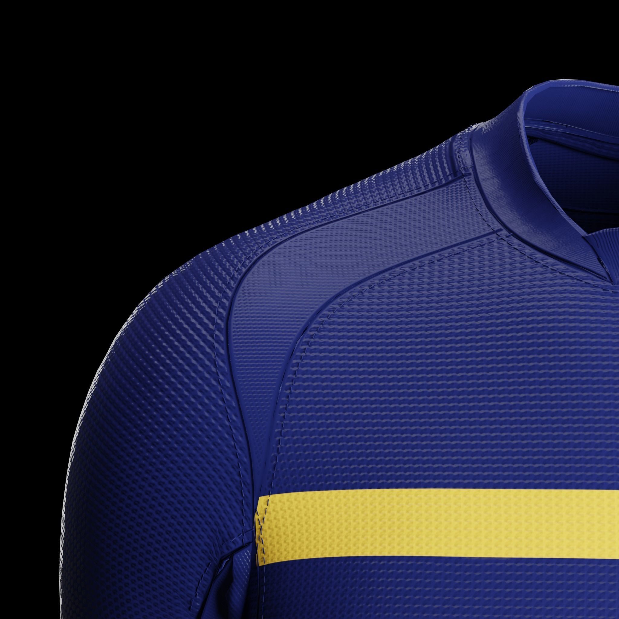 Soccer Uniform Football Shirt Template High Resulation Quality 3D model ...