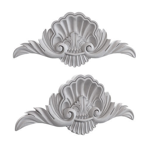 Carved Plaster Molding Decoration 3D model | CGTrader