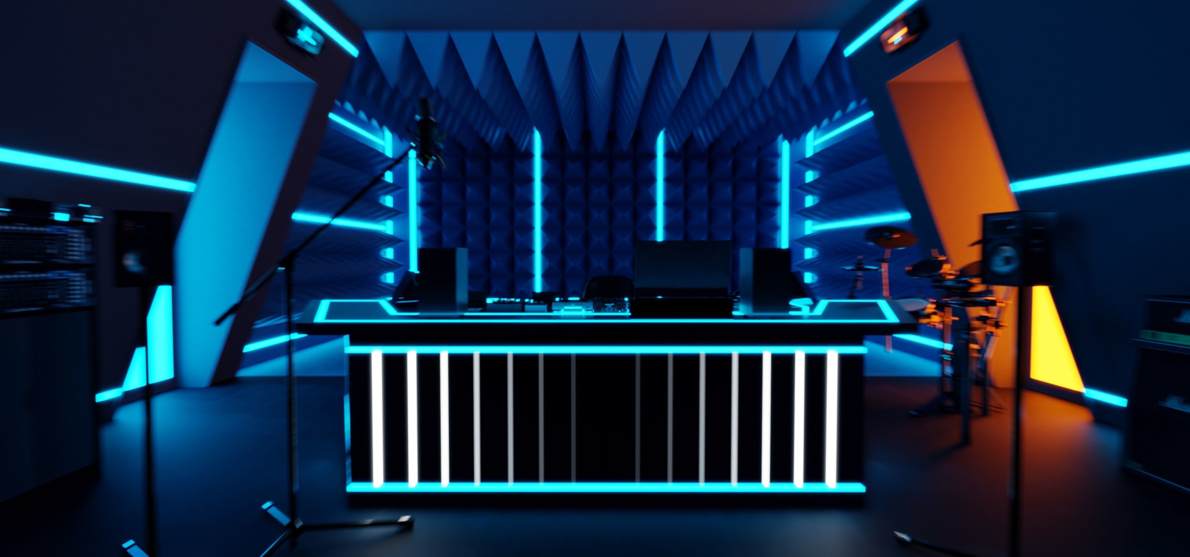 Recording studio 3D model | CGTrader