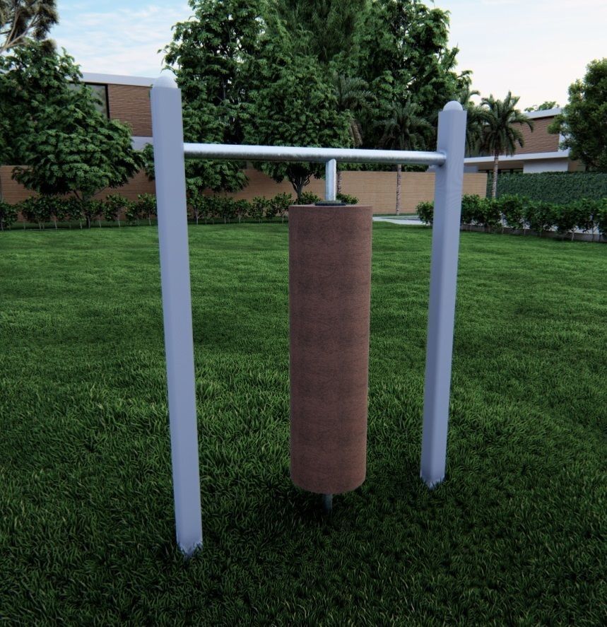 Squeeze Cylinders Play Equipment 3D model | CGTrader