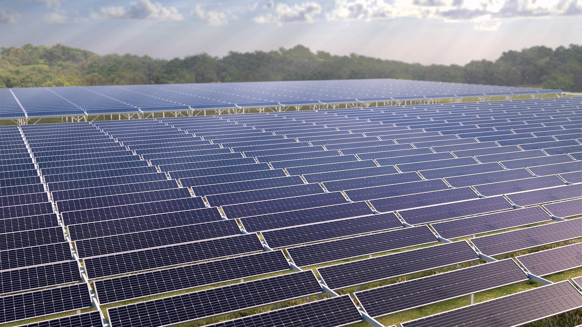 Overhead Solar 3D model animated | CGTrader