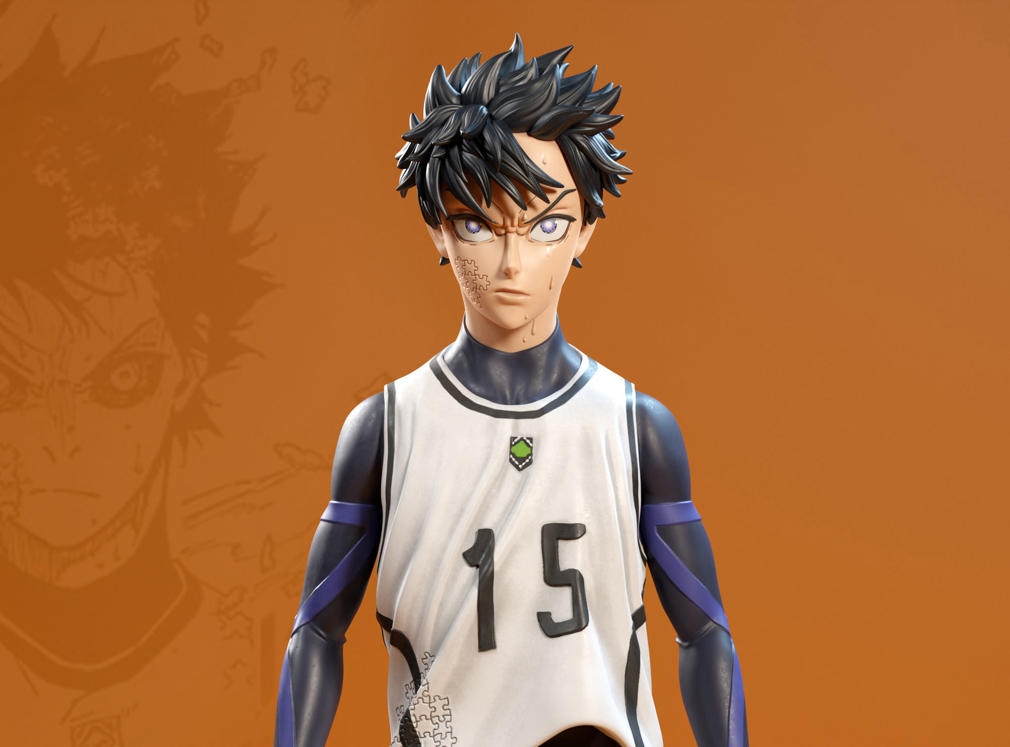 ISAGI YOICHI-BLUE LOCK 3D model 3D printable | CGTrader