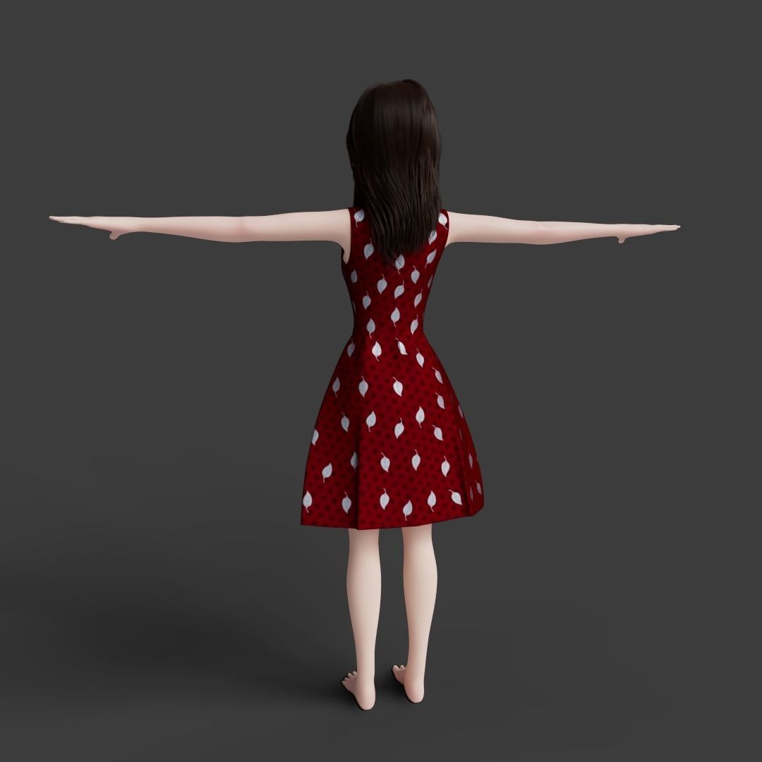 3d girl Sofia 3D model rigged | CGTrader