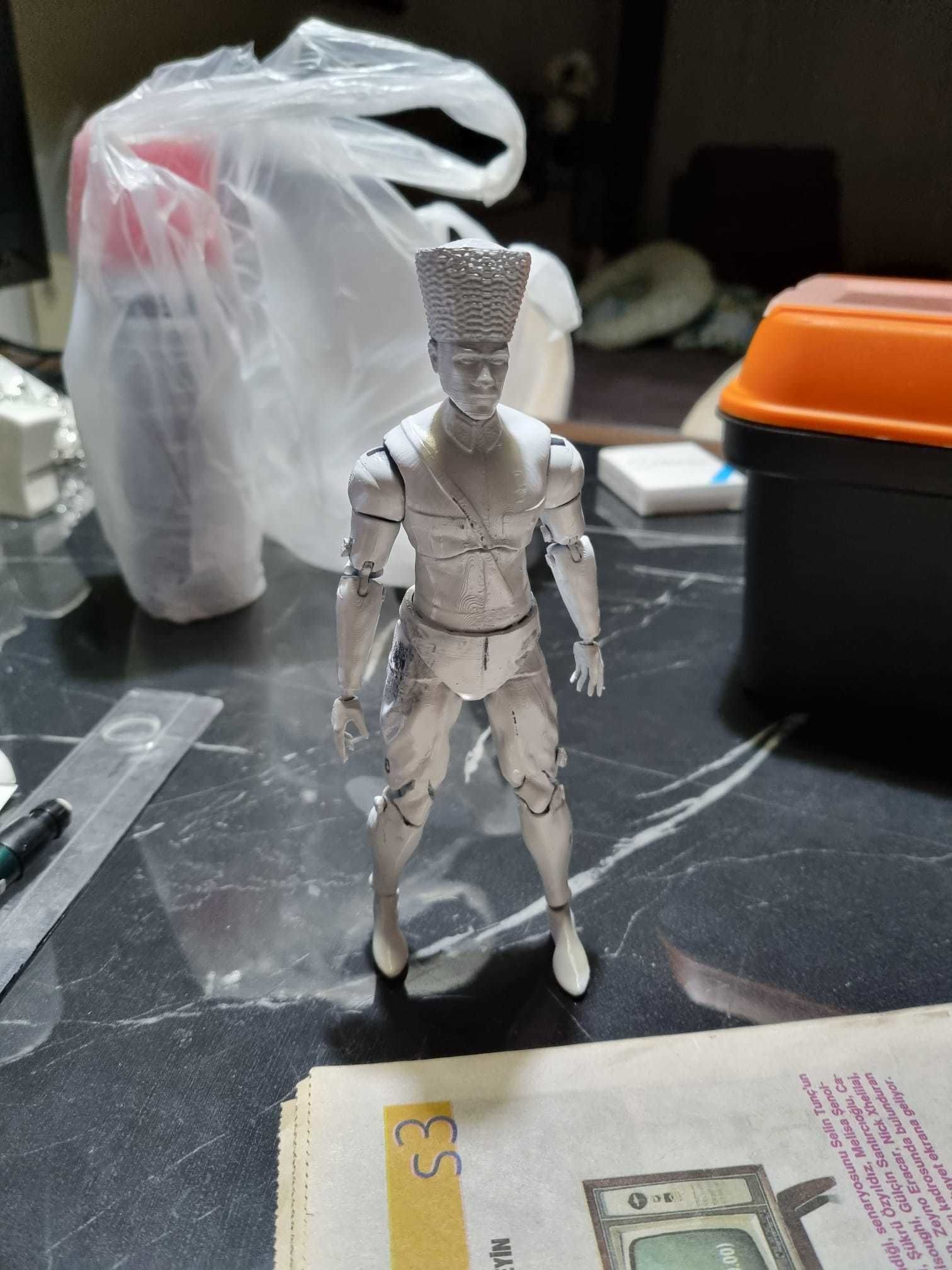 Mustafa Kemal Ataturk action figure 3D model 3D printable | CGTrader