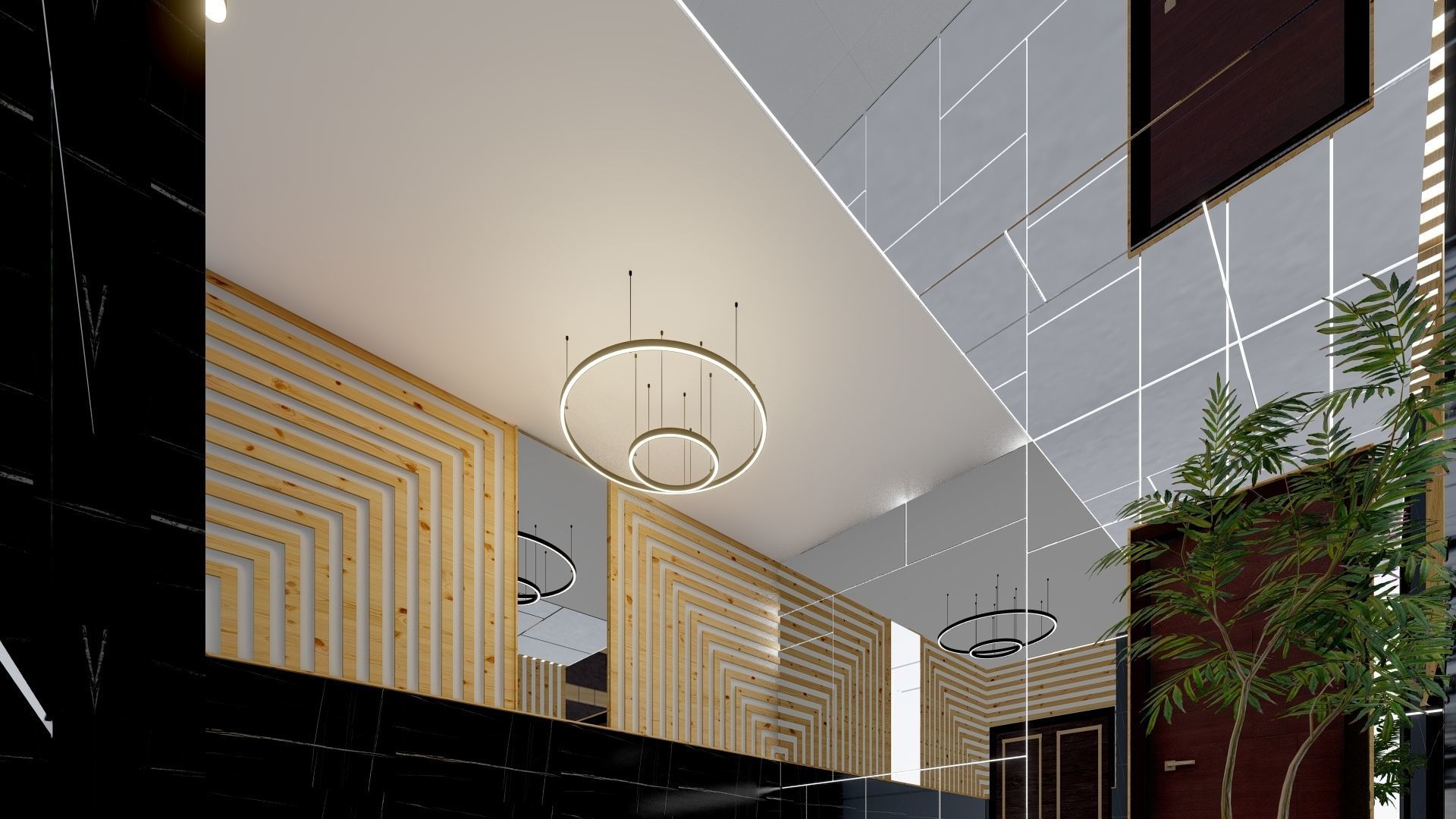 Dressing Room Interior Scene with lobby 3D model | CGTrader