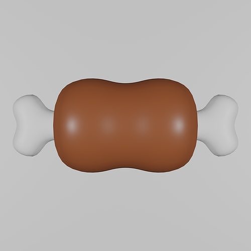 cartoon meat 3D model | CGTrader