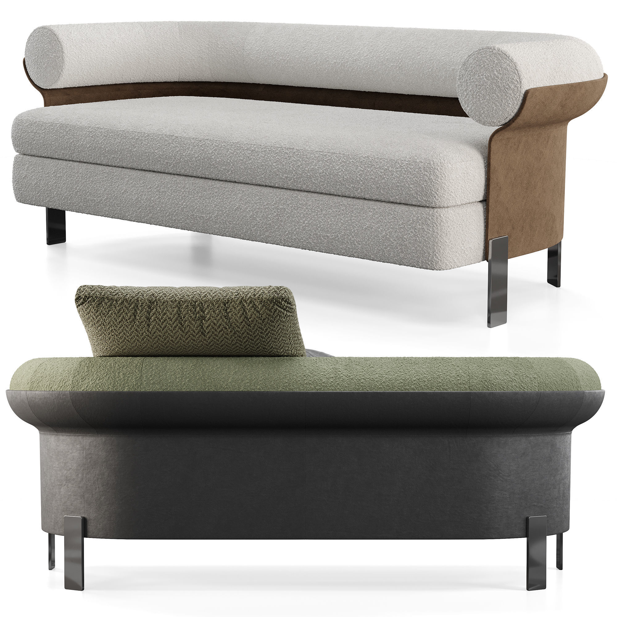 3D model Mattia Sofa By Minotti VR / AR / low-poly | CGTrader
