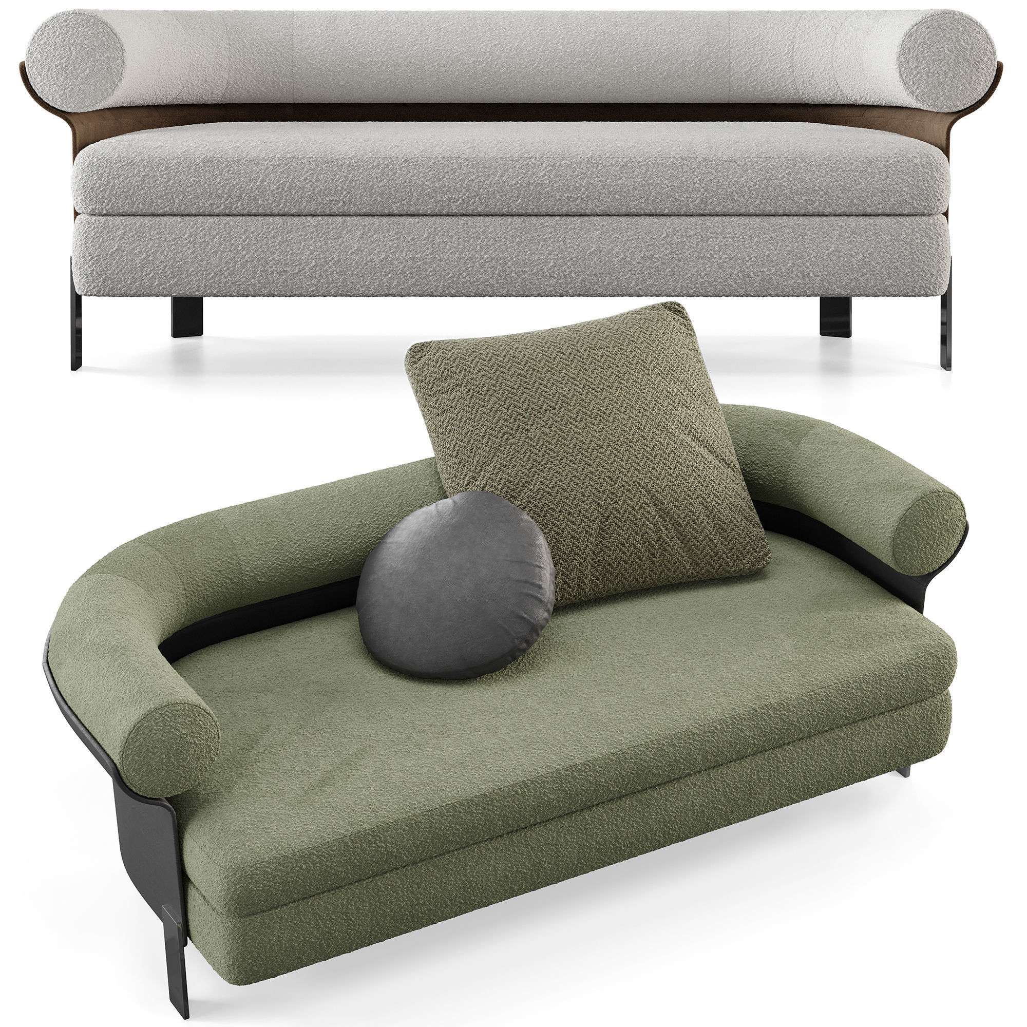 3D model Mattia Sofa By Minotti VR / AR / low-poly | CGTrader