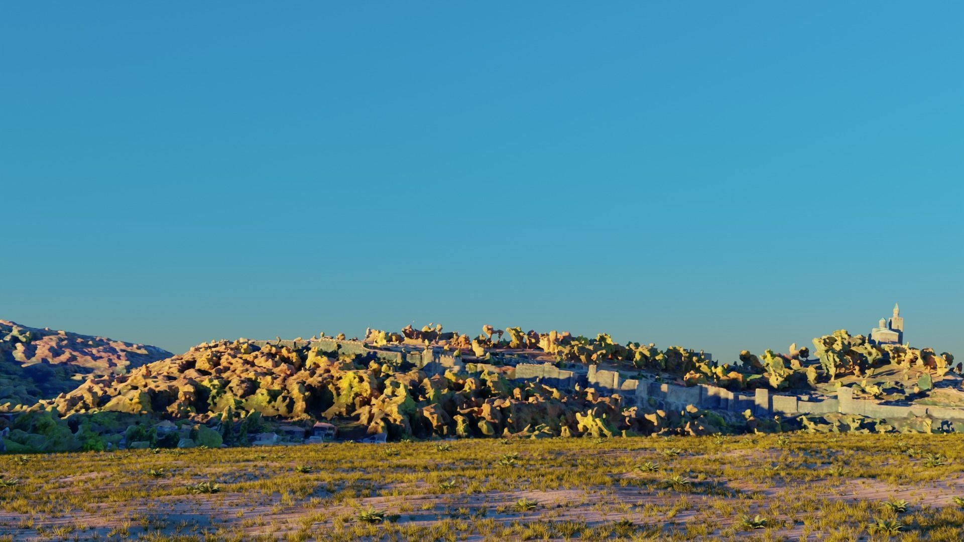Desert field free 3D model | CGTrader