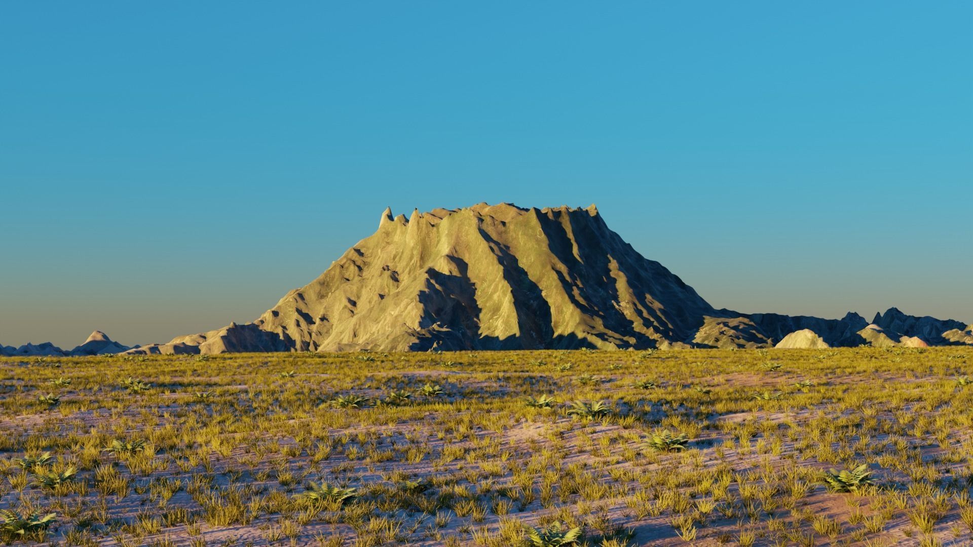 Desert field free 3D model | CGTrader