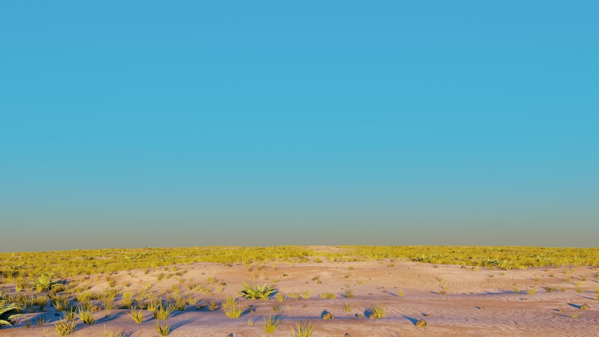 Desert field free 3D model | CGTrader