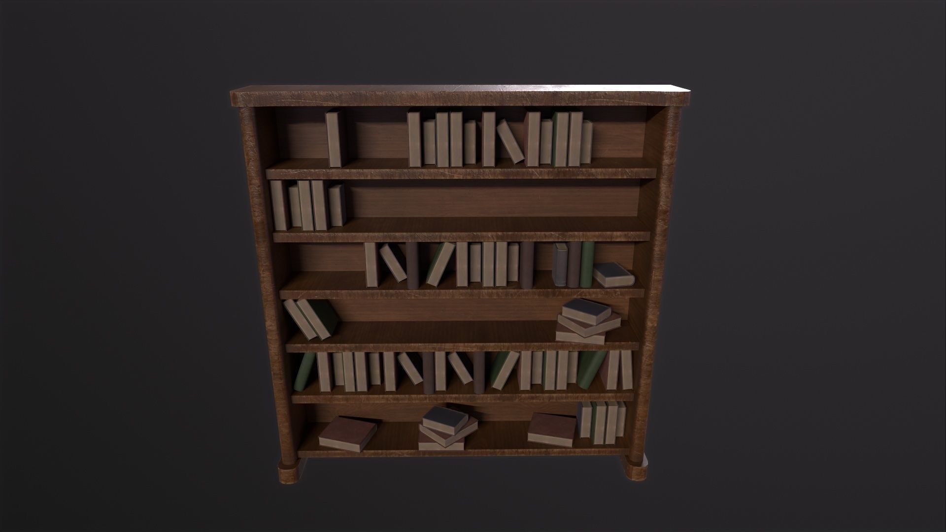 3D model bookshelf 3D Model VR / AR / low-poly | CGTrader