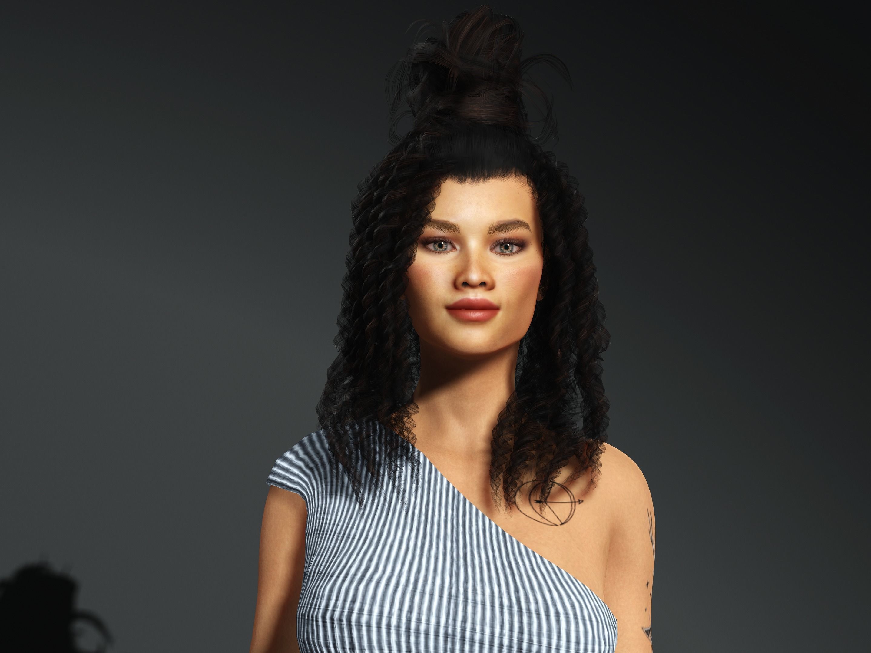 3D model Artemis-Female Character VR / AR / low-poly | CGTrader