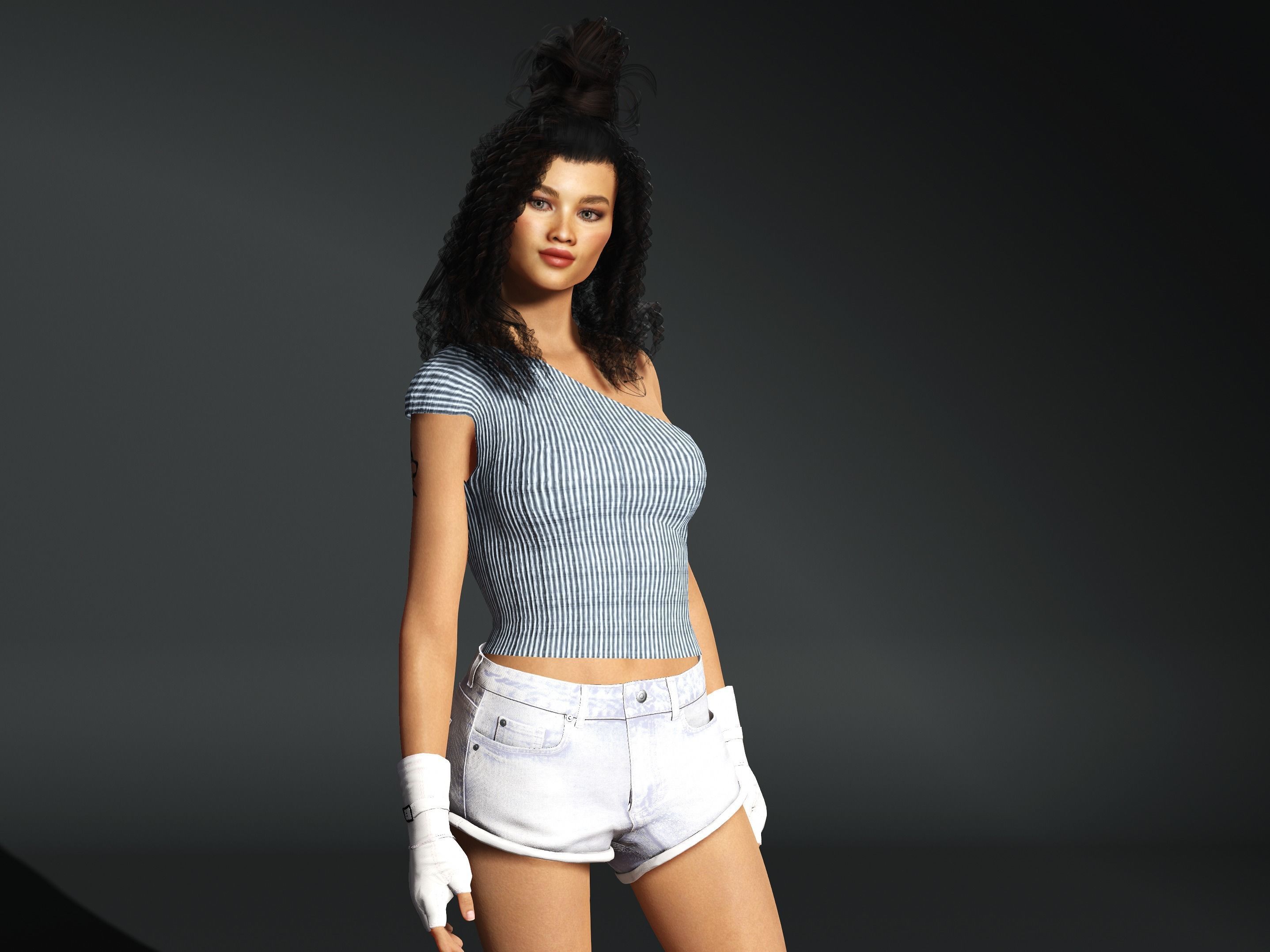 3D model Artemis-Female Character VR / AR / low-poly | CGTrader