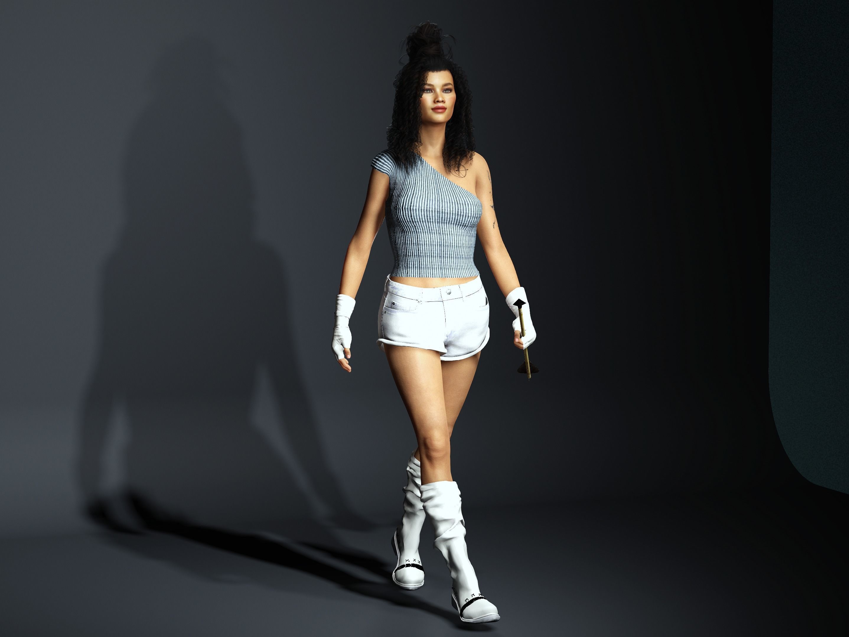 3D model Artemis-Female Character VR / AR / low-poly | CGTrader