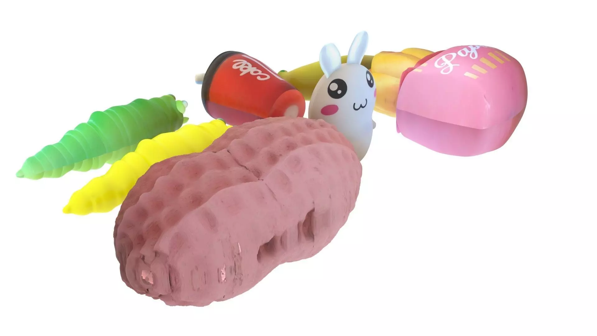 Antistress Squish Toys Collection 3D model | CGTrader