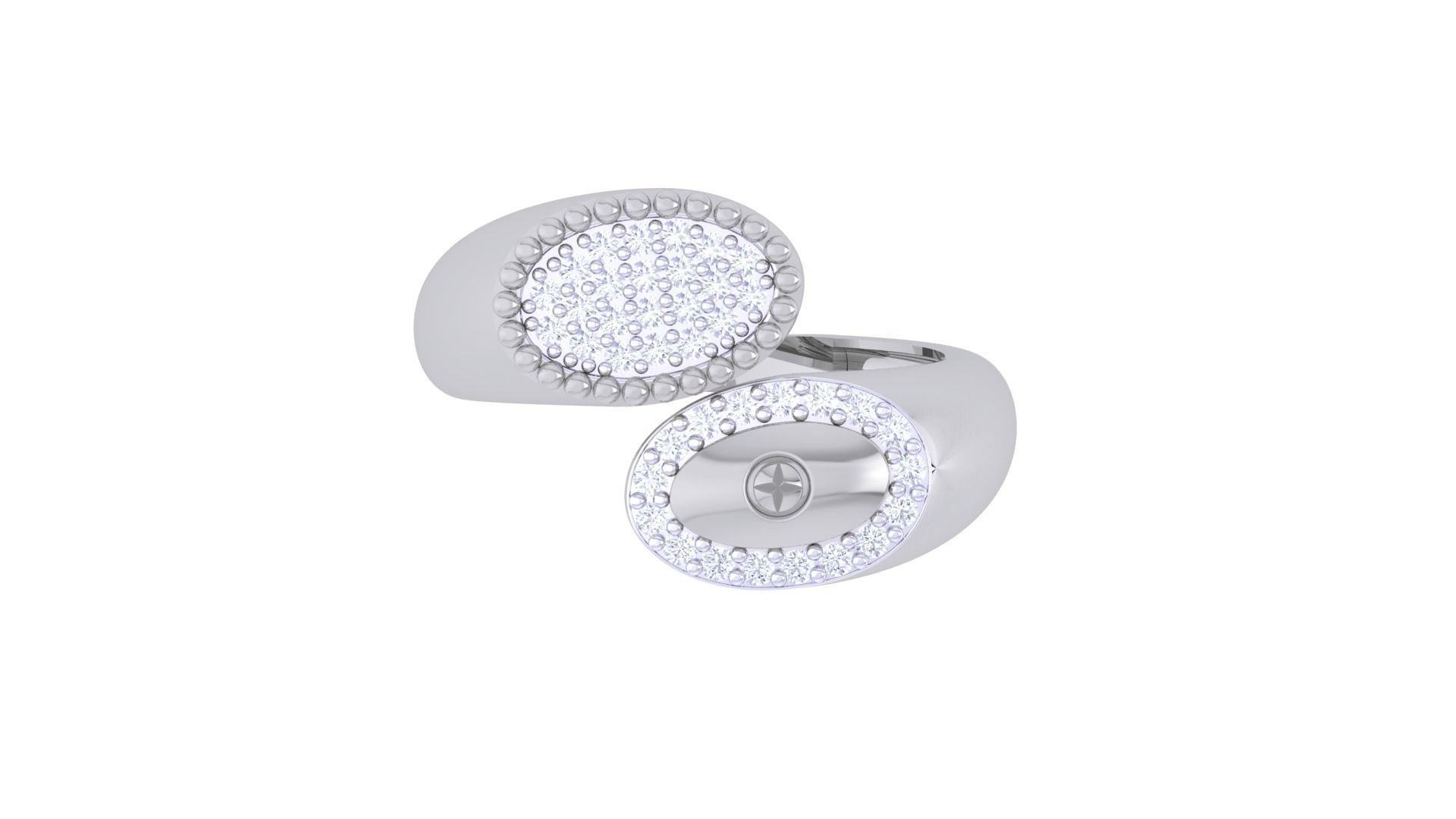 Screw Head Men Groom Gents Diamond Ring 3dm stl obj mtl 3mf glb 3D ...