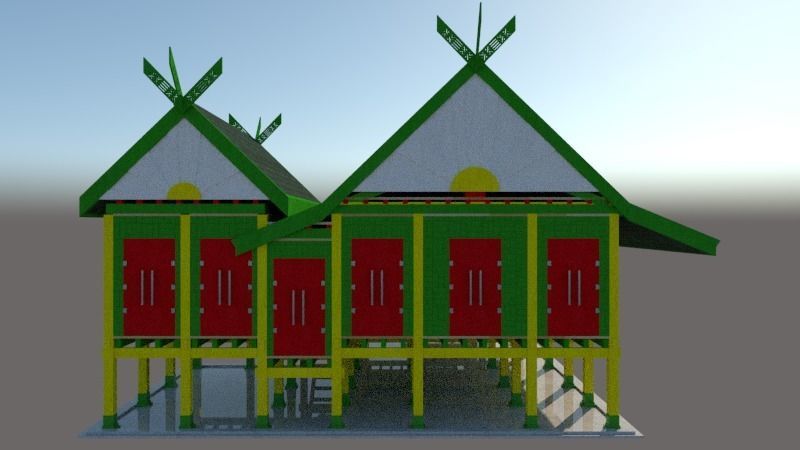 RUMAH TRADISIONAL MELAYU KEDAH DARUL AMAN free 3D model 3D printable ...