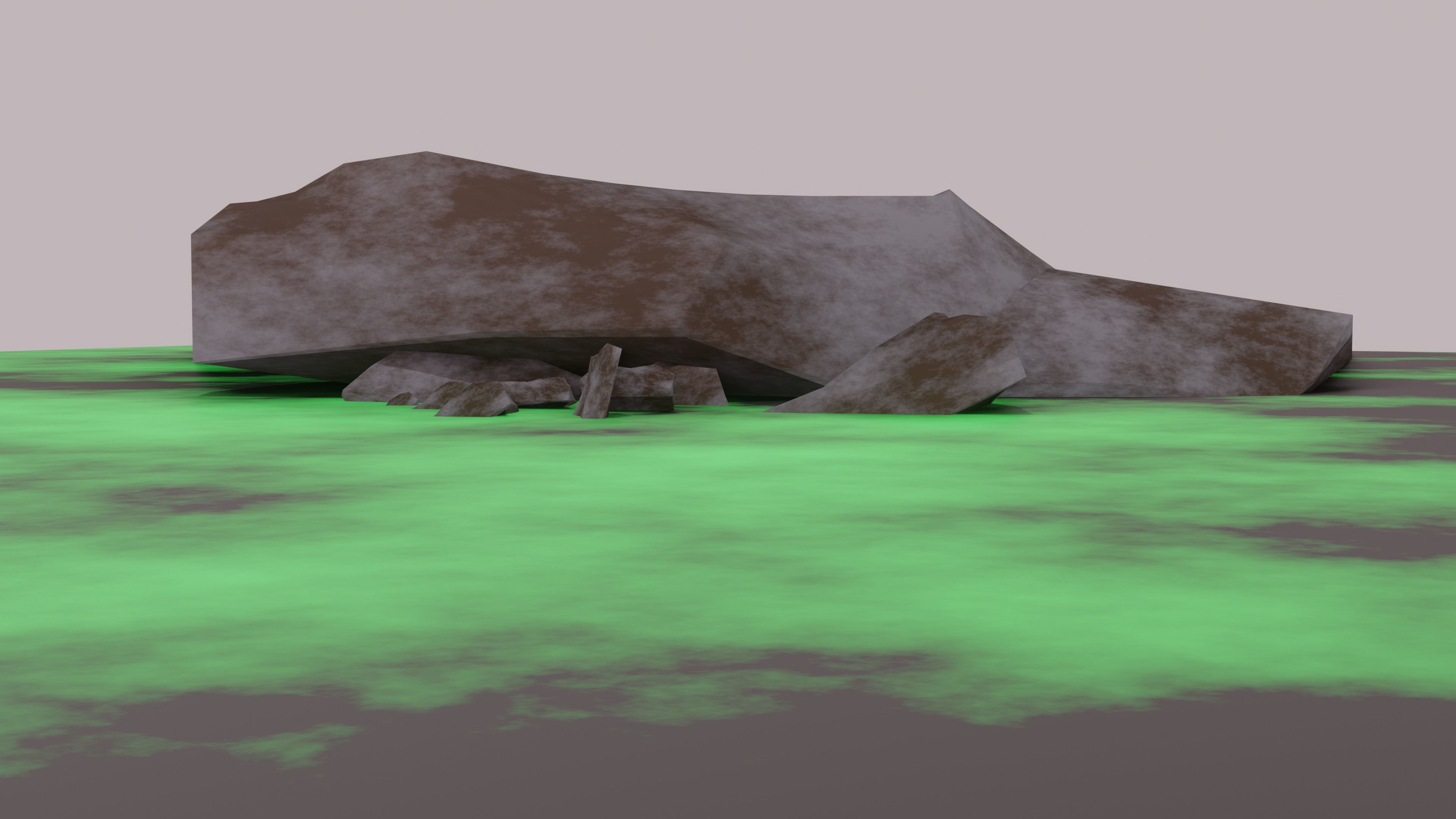 LOW POLY STONE WITH SHADE TEXTURE free VR / AR / low-poly 3D model ...