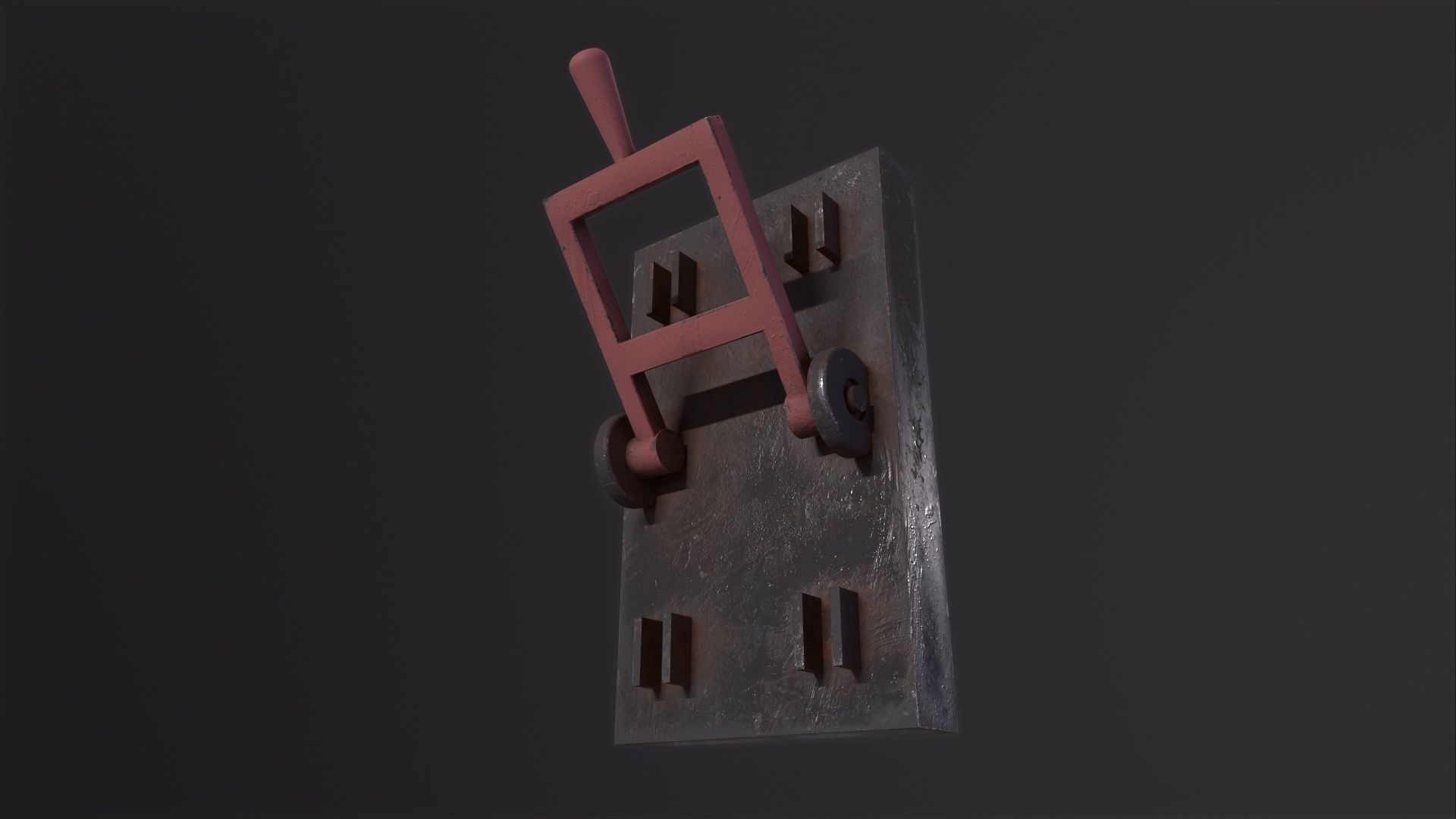 3D model Rusted lever switch 3D Model VR / AR / low-poly | CGTrader