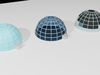 low-poly planetary domes free VR / AR / low-poly 3D model | CGTrader