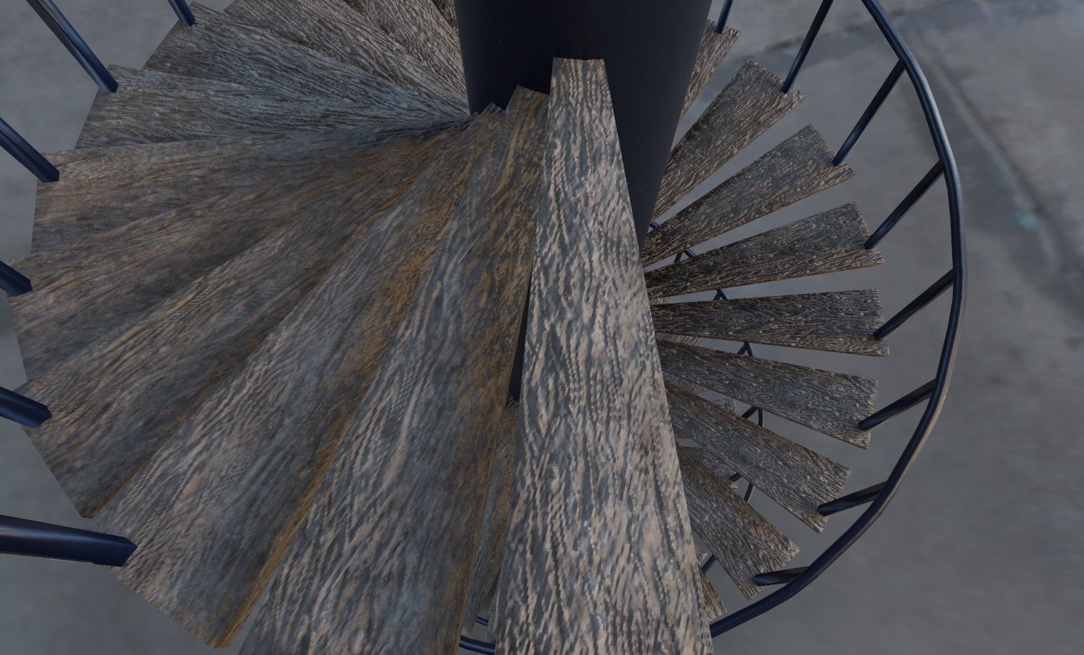 3D model Spiral Stairs Model - Low Poly VR / AR / low-poly | CGTrader