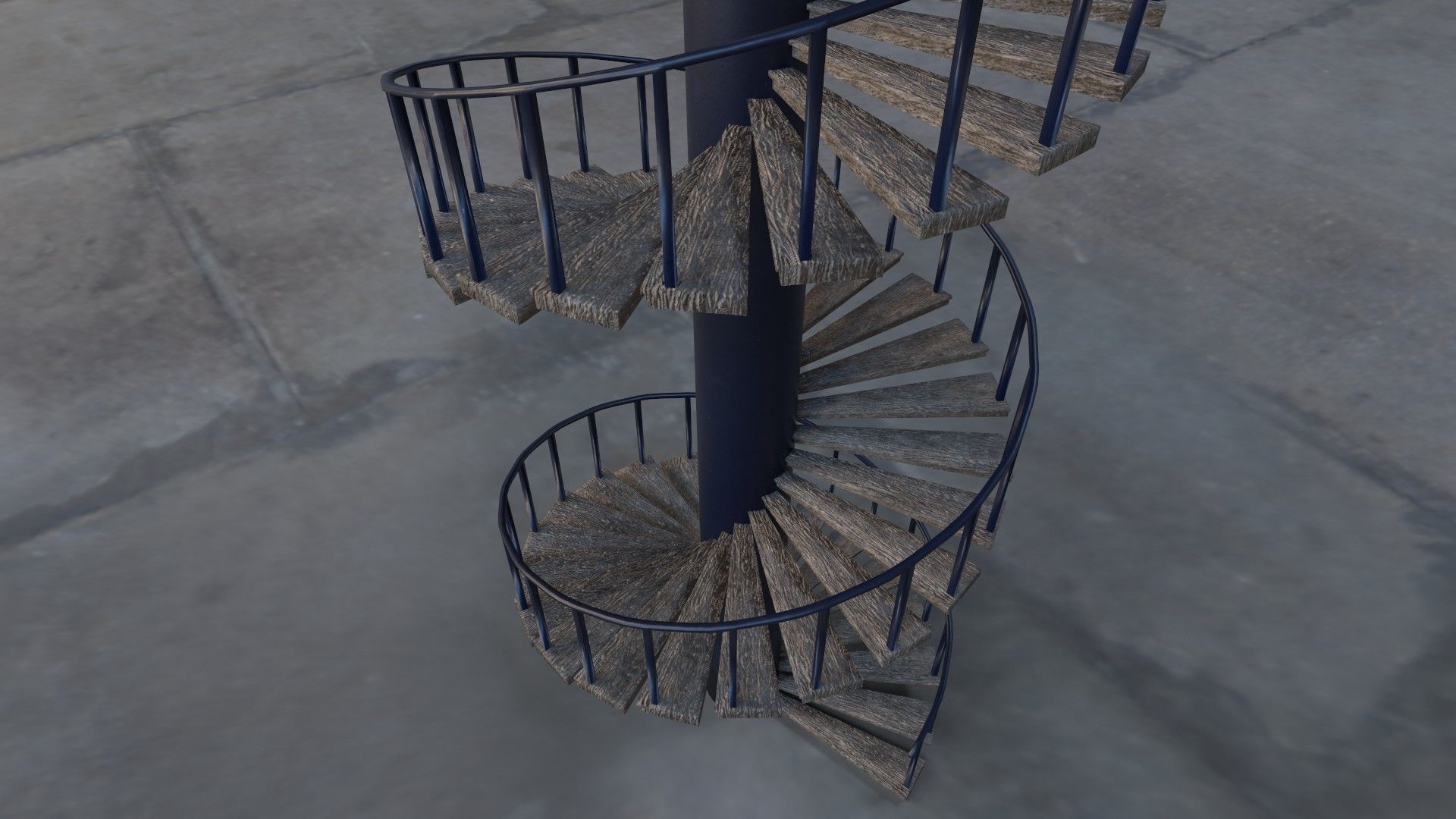 3D model Spiral Stairs Model - Low Poly VR / AR / low-poly | CGTrader