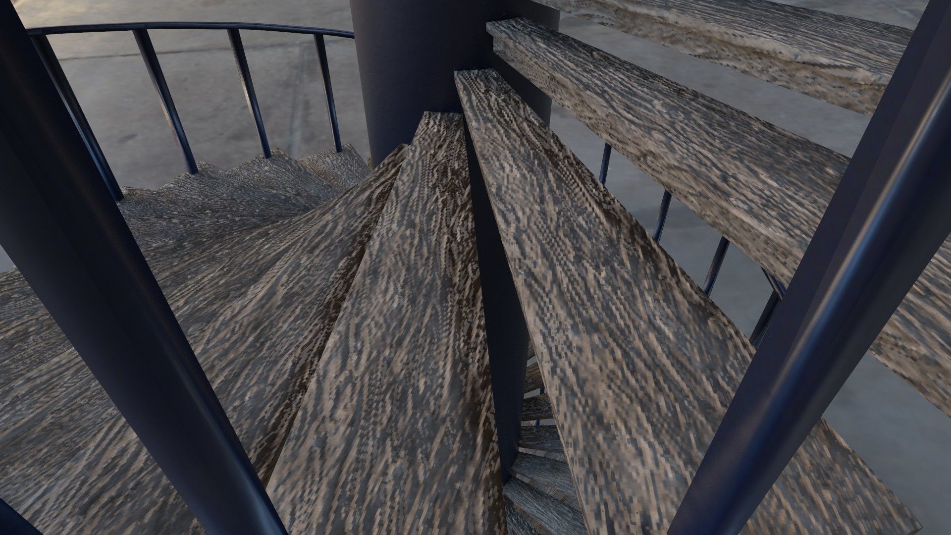 3D model Spiral Stairs Model - Low Poly VR / AR / low-poly | CGTrader