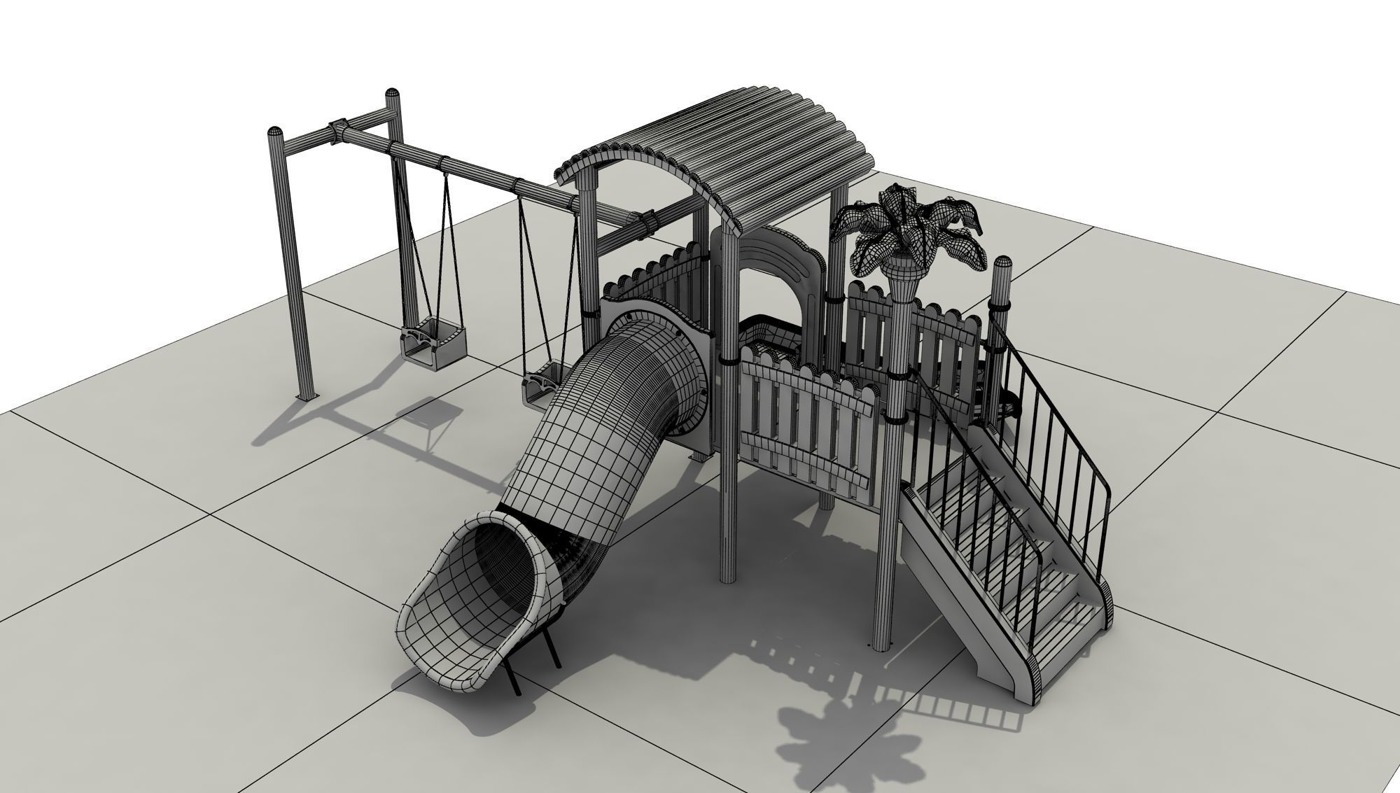 Tree Concept Playground 043 3D model | CGTrader