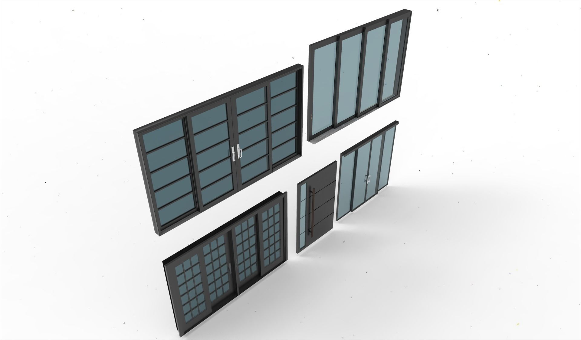 Door window model 1 3D model | CGTrader