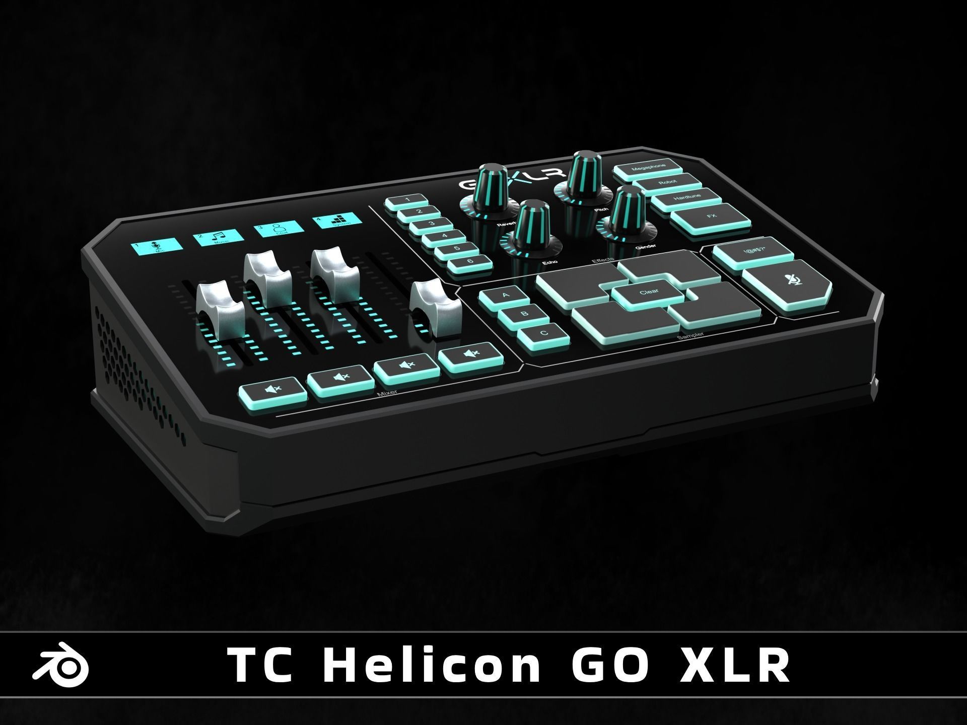 TC Helicon GO XLR 3D model | CGTrader