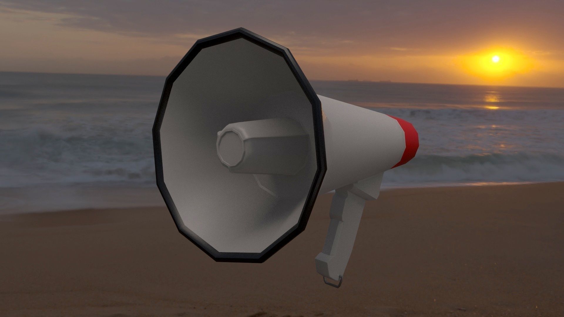 Loudhailer Bullhorn Voice magnifier Speaker Megafon free VR / AR / low ...