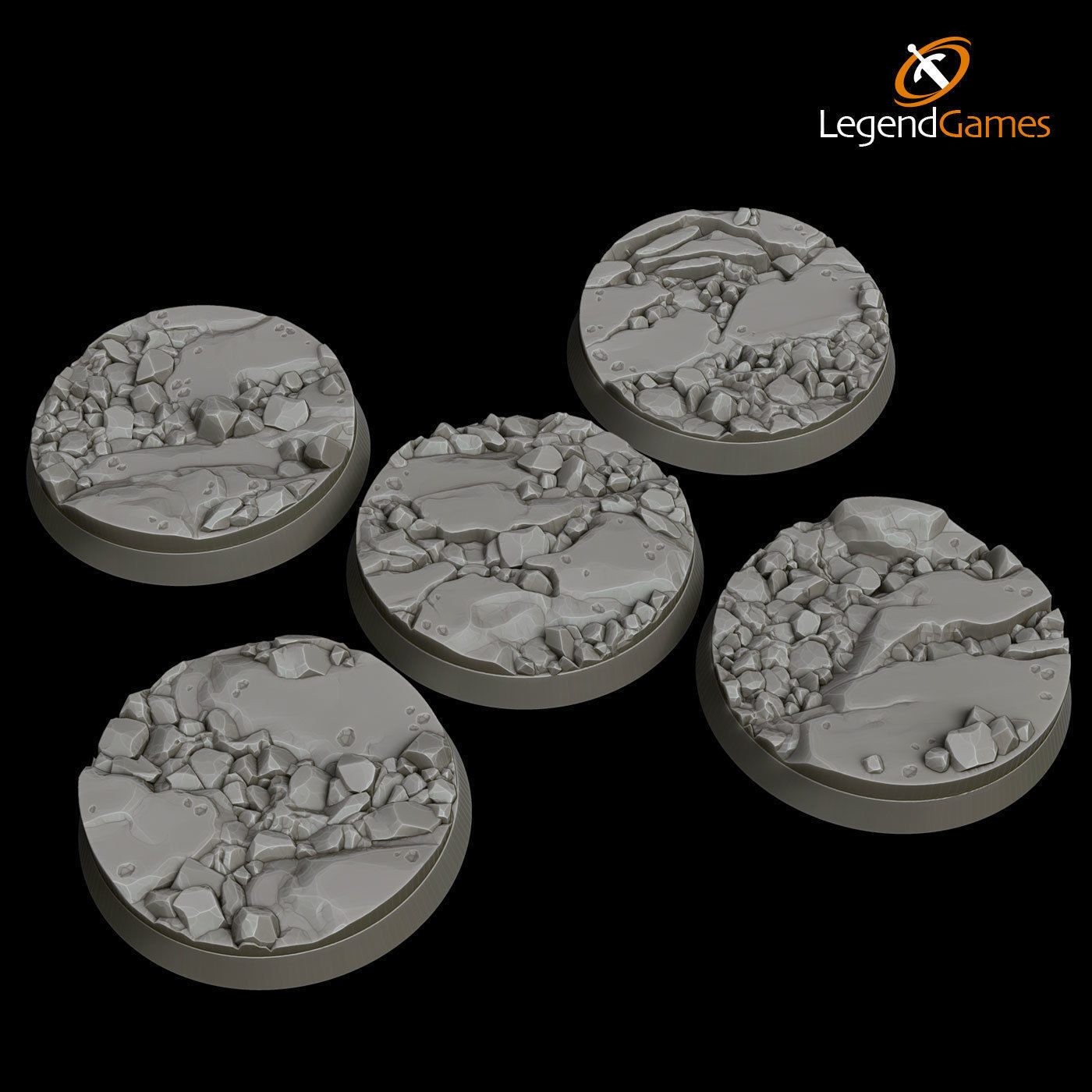 LegendGames Natural Rock and Stone bases - Complete Collection 3D model ...