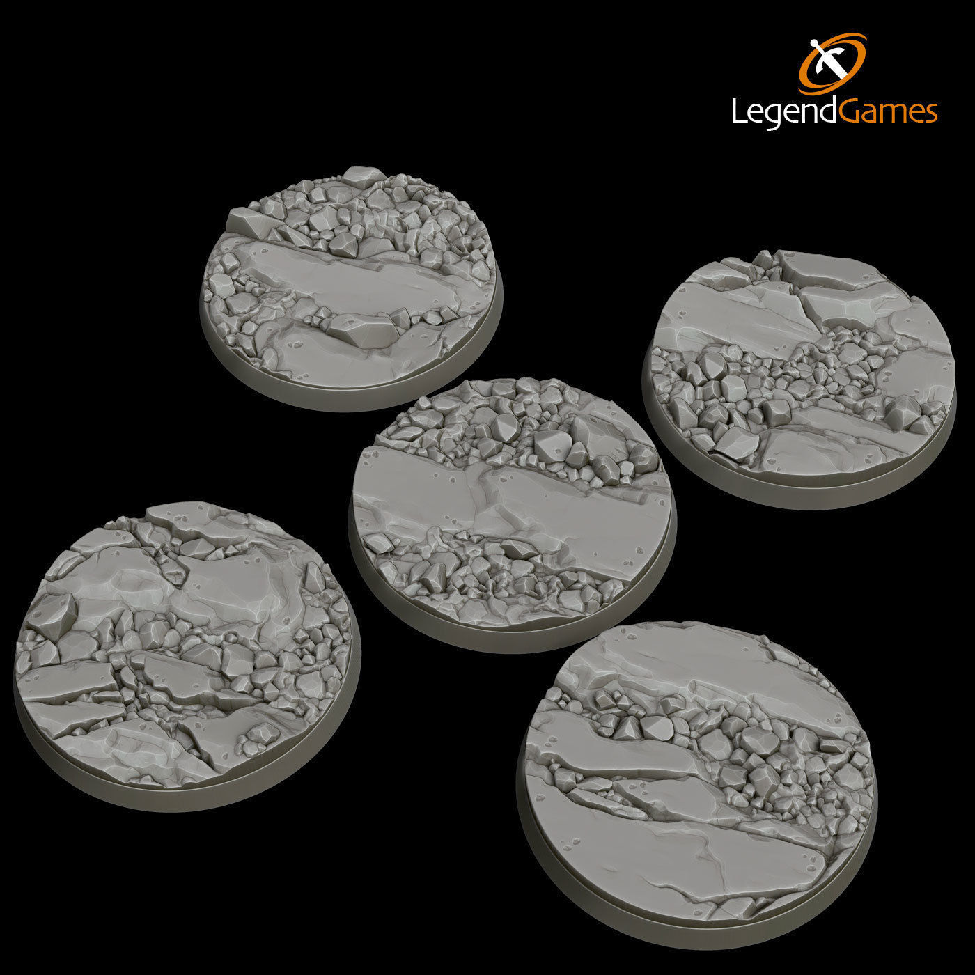 LegendGames Natural Rock and Stone bases - Complete Collection 3D model ...