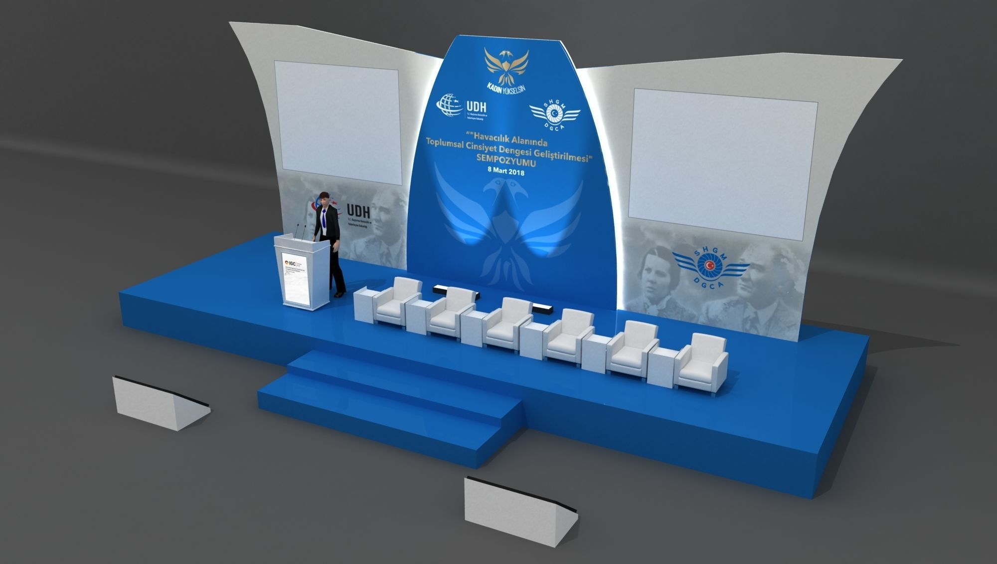 3D model Congress Stage 096 3D model | CGTrader