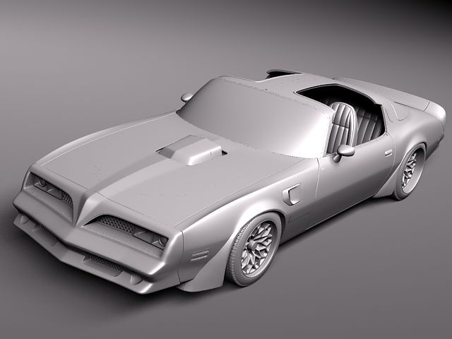 Pontiac Firebird Trans Am Bandit 77 Custom 3D Model .max .3ds .fbx .c4d ...