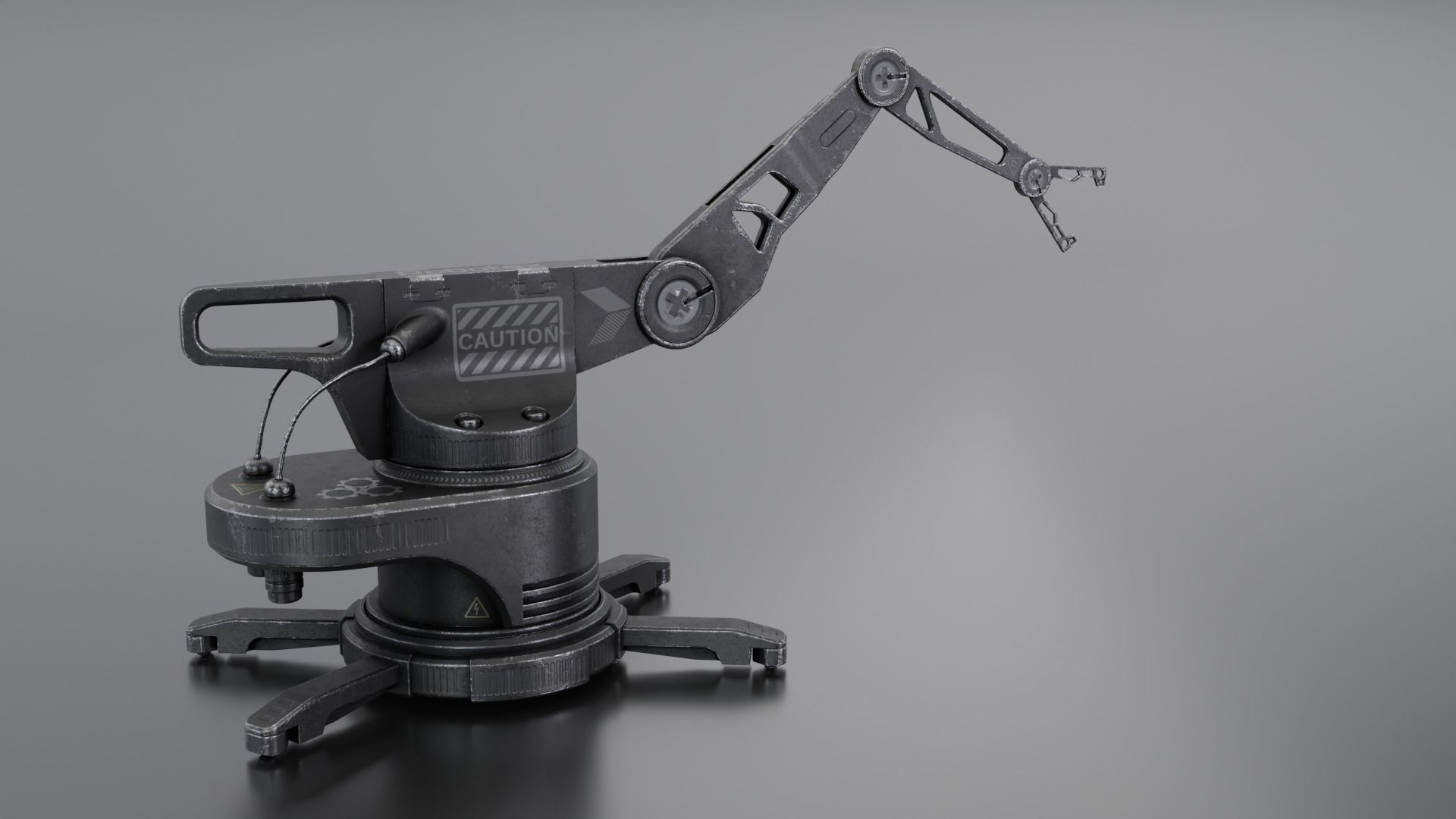 Industrial Sci-Fi Robot Arm Futuristic free 3D model | CGTrader