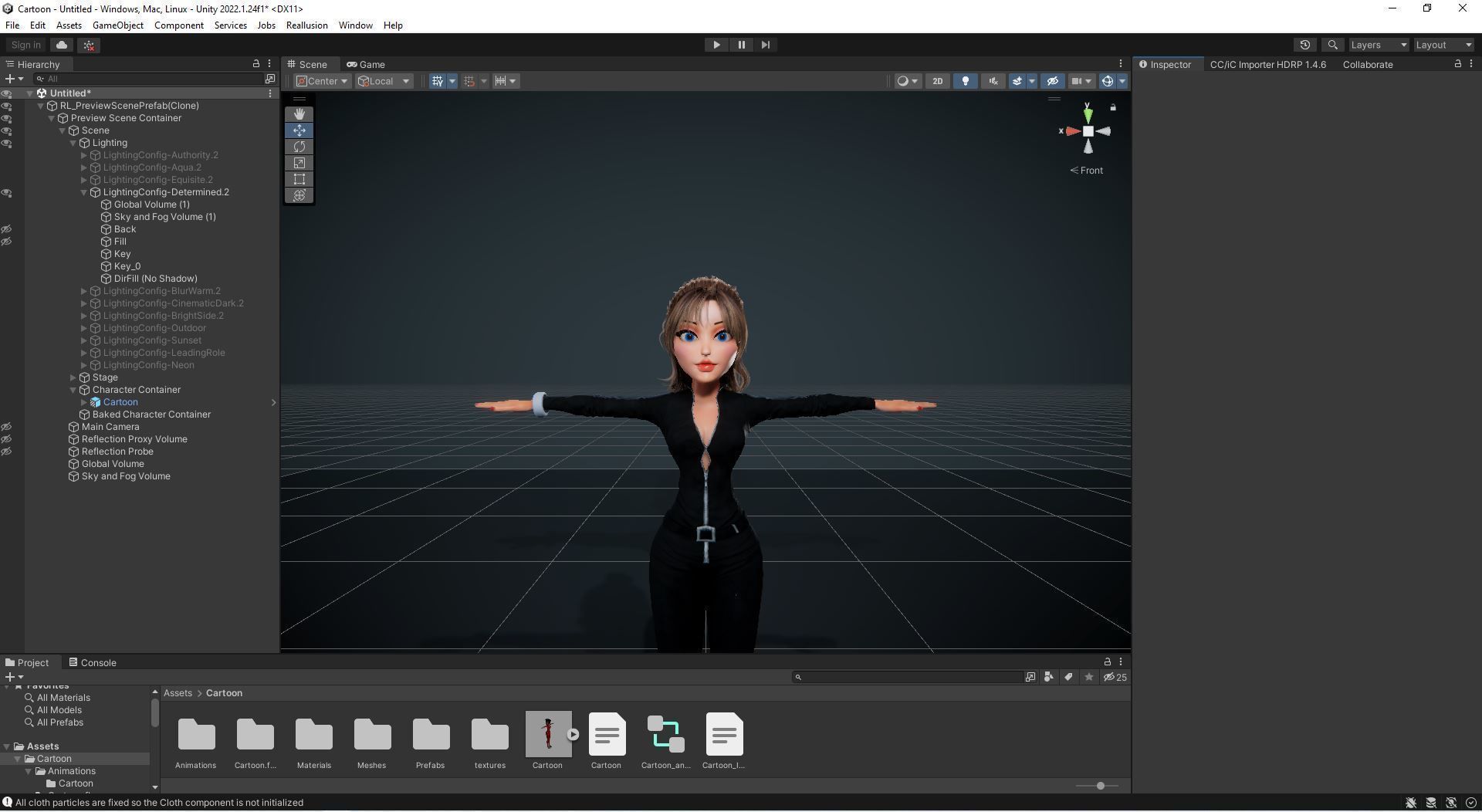 3D model Cartoony Girl Rigged Animated 2500 Free Animation Tutorial VR ...