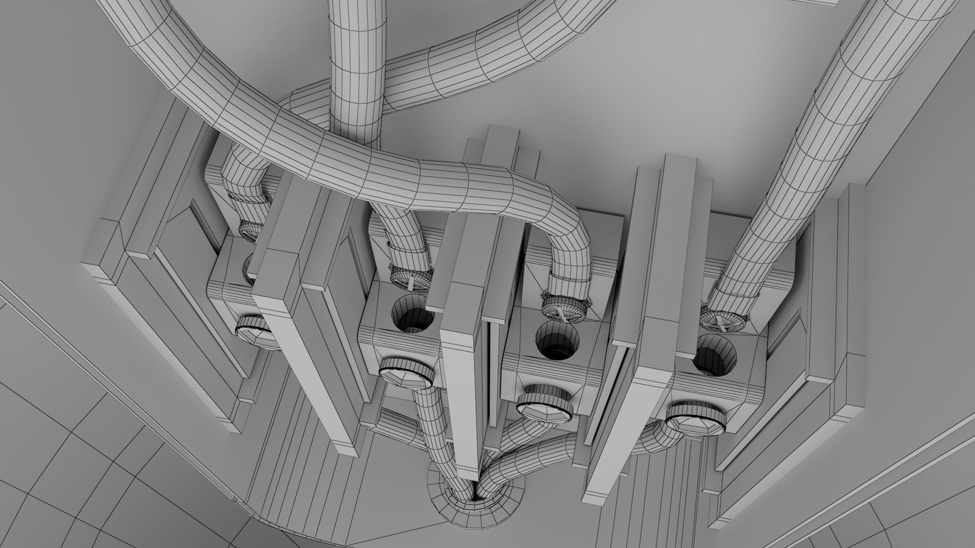 3D model Street Light - lamppost with internal electrics and wiring VR / AR / low-poly | CGTrader