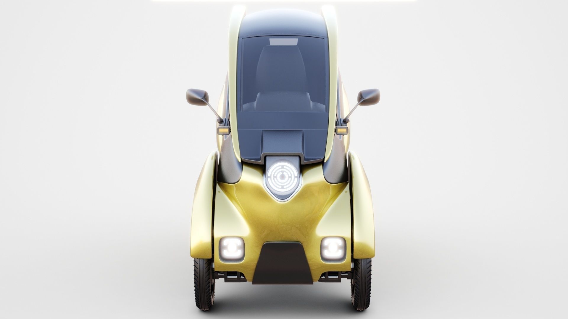 Concept 3 wheel electric vehicle 3D model | CGTrader