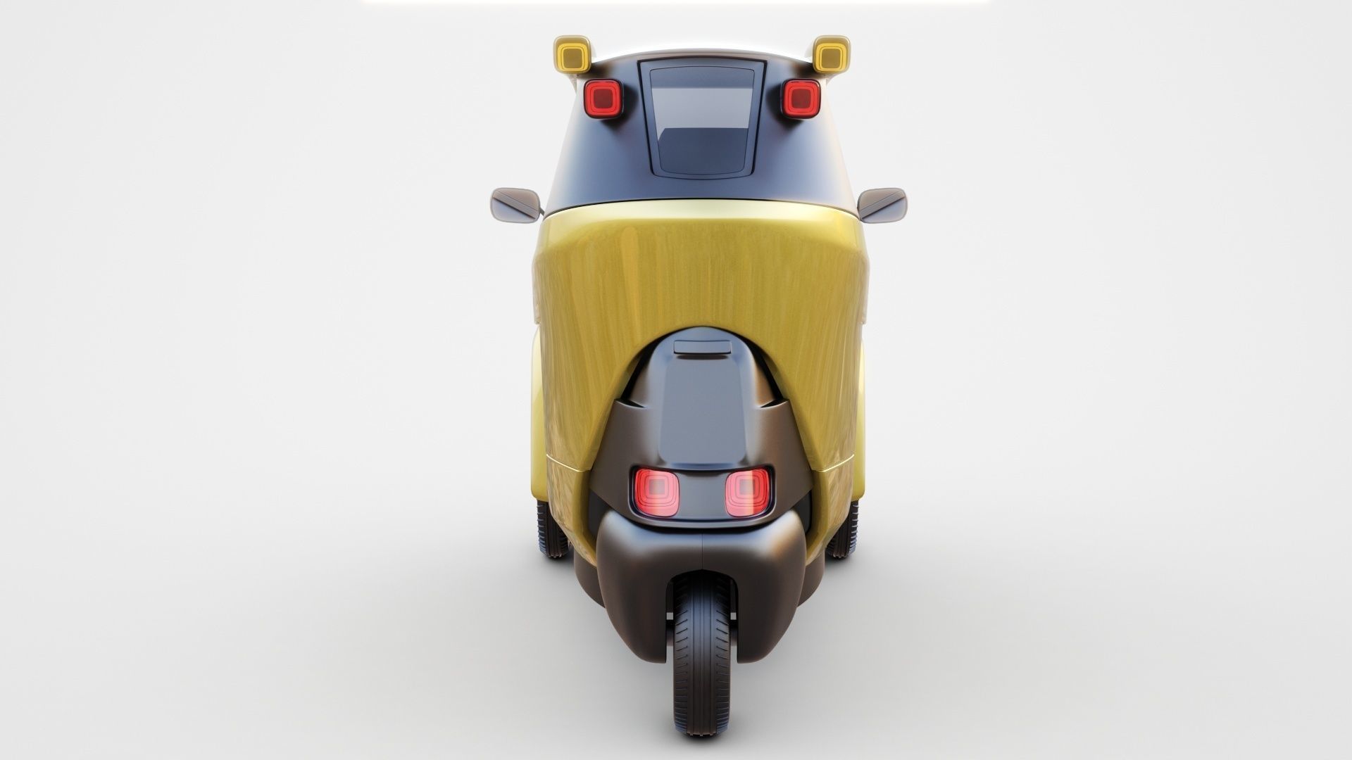 Concept 3 wheel electric vehicle 3D model | CGTrader
