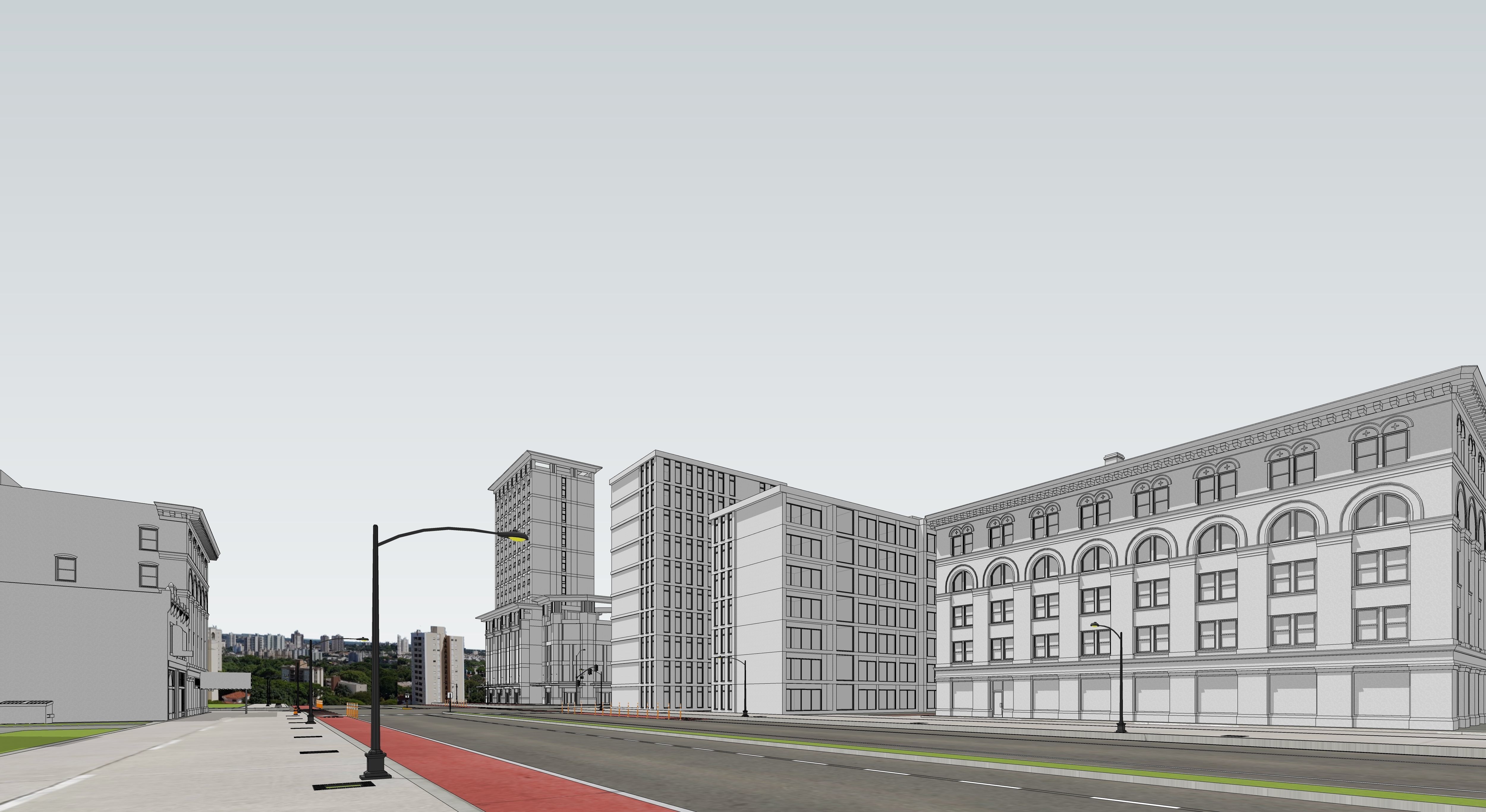 Cityscape Building Exterior Scene 3D model | CGTrader