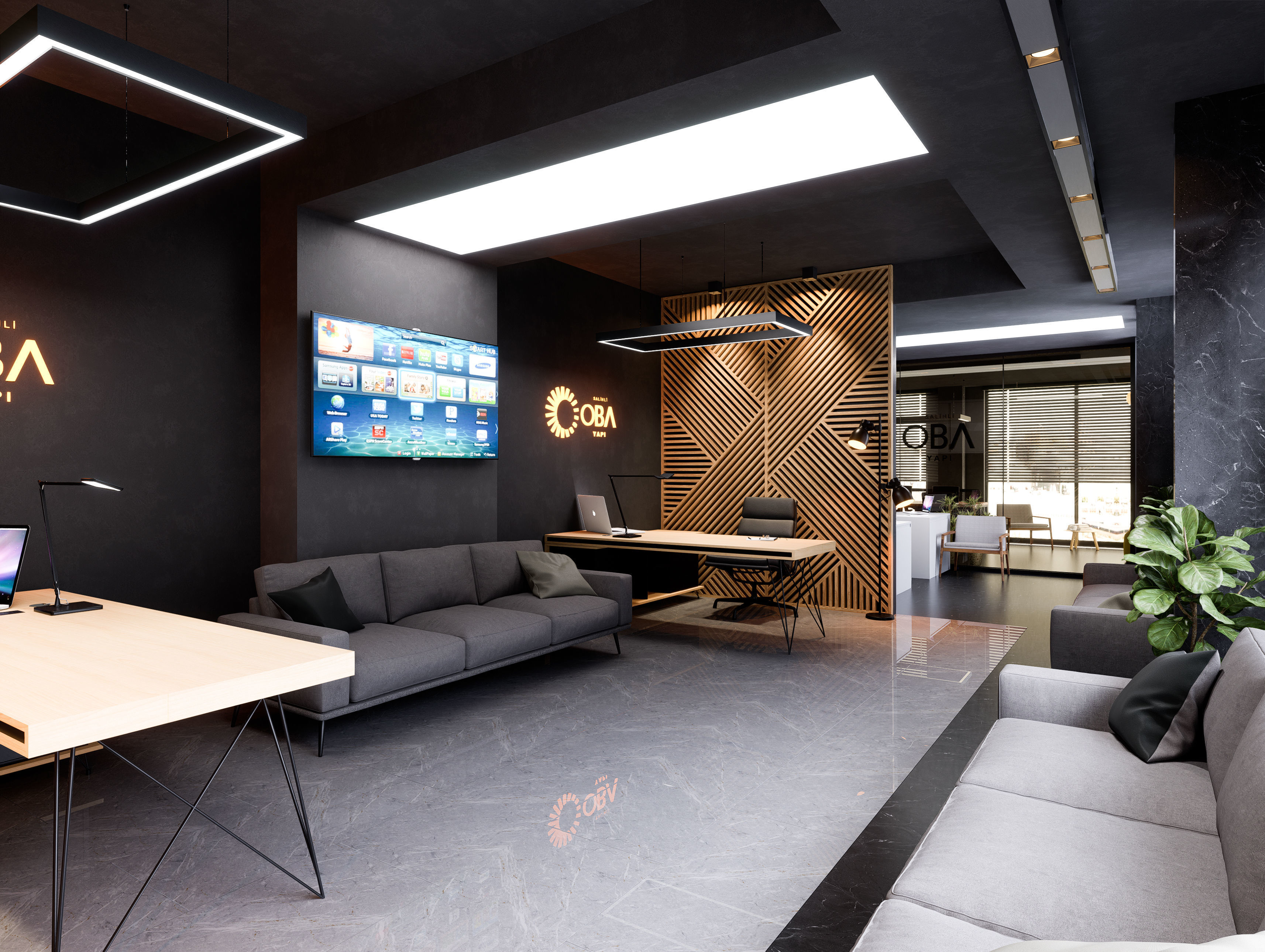 construction company office design 2 3D model | CGTrader