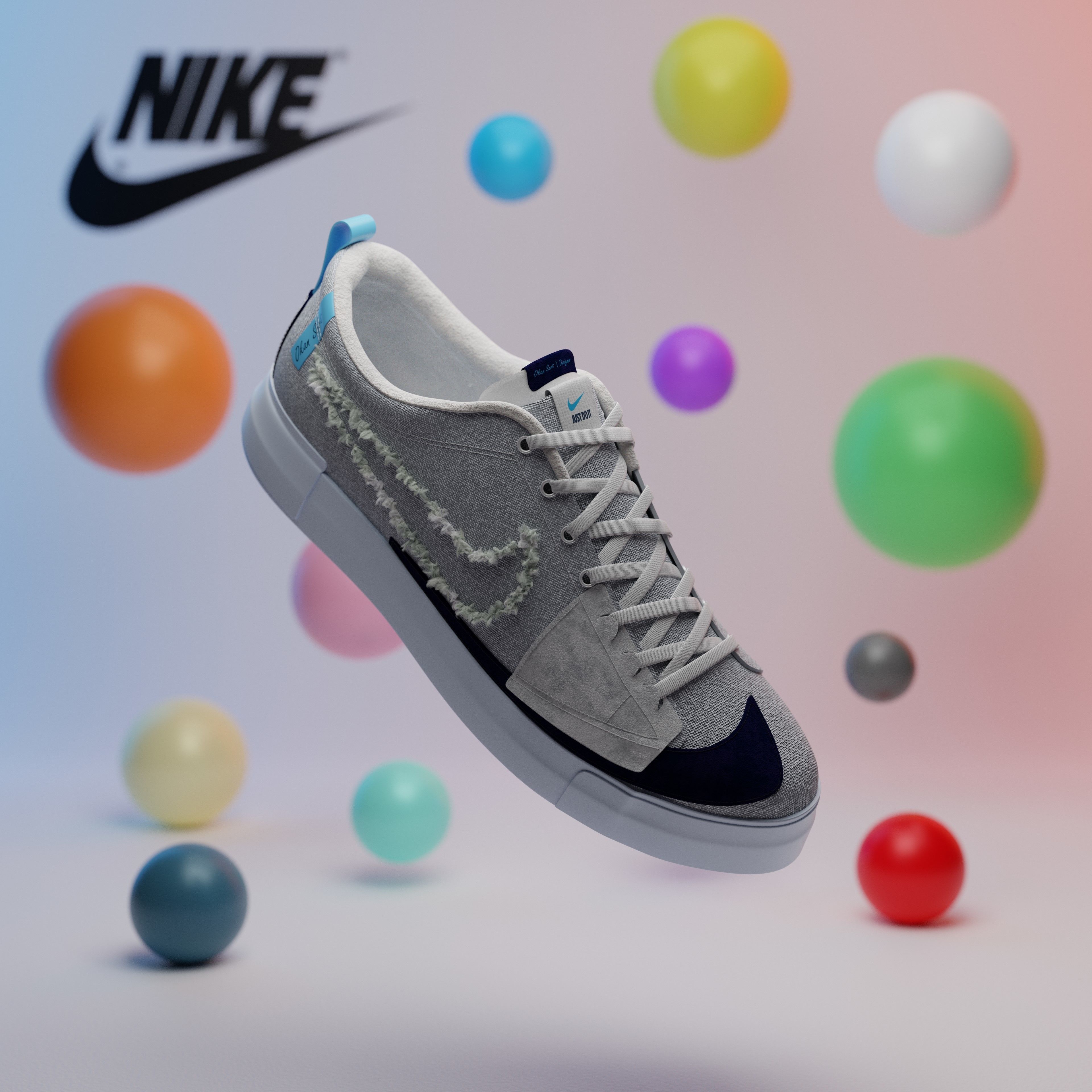 Nike Shoes Design 3D model rigged | CGTrader