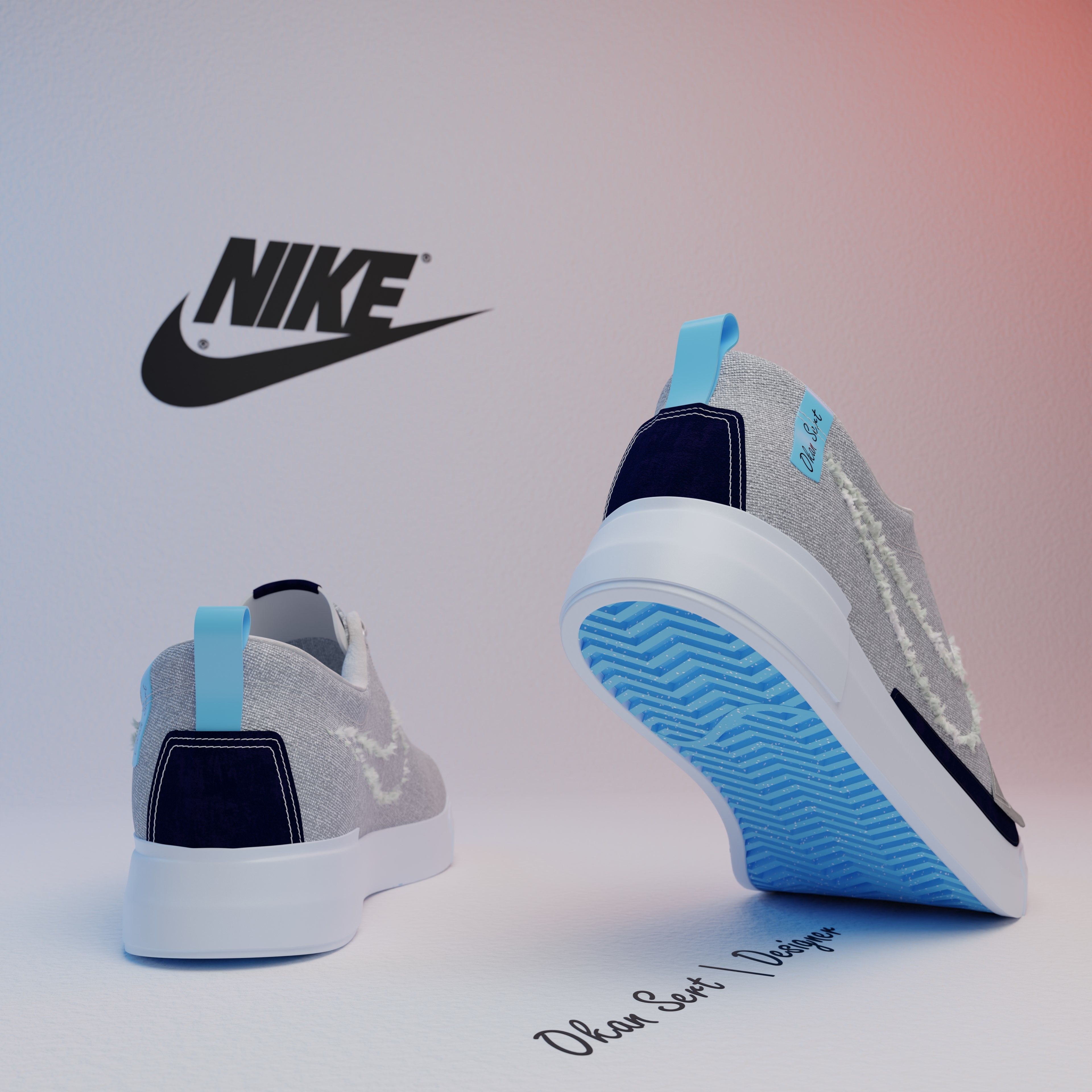 Nike Shoes Design 3D model rigged | CGTrader