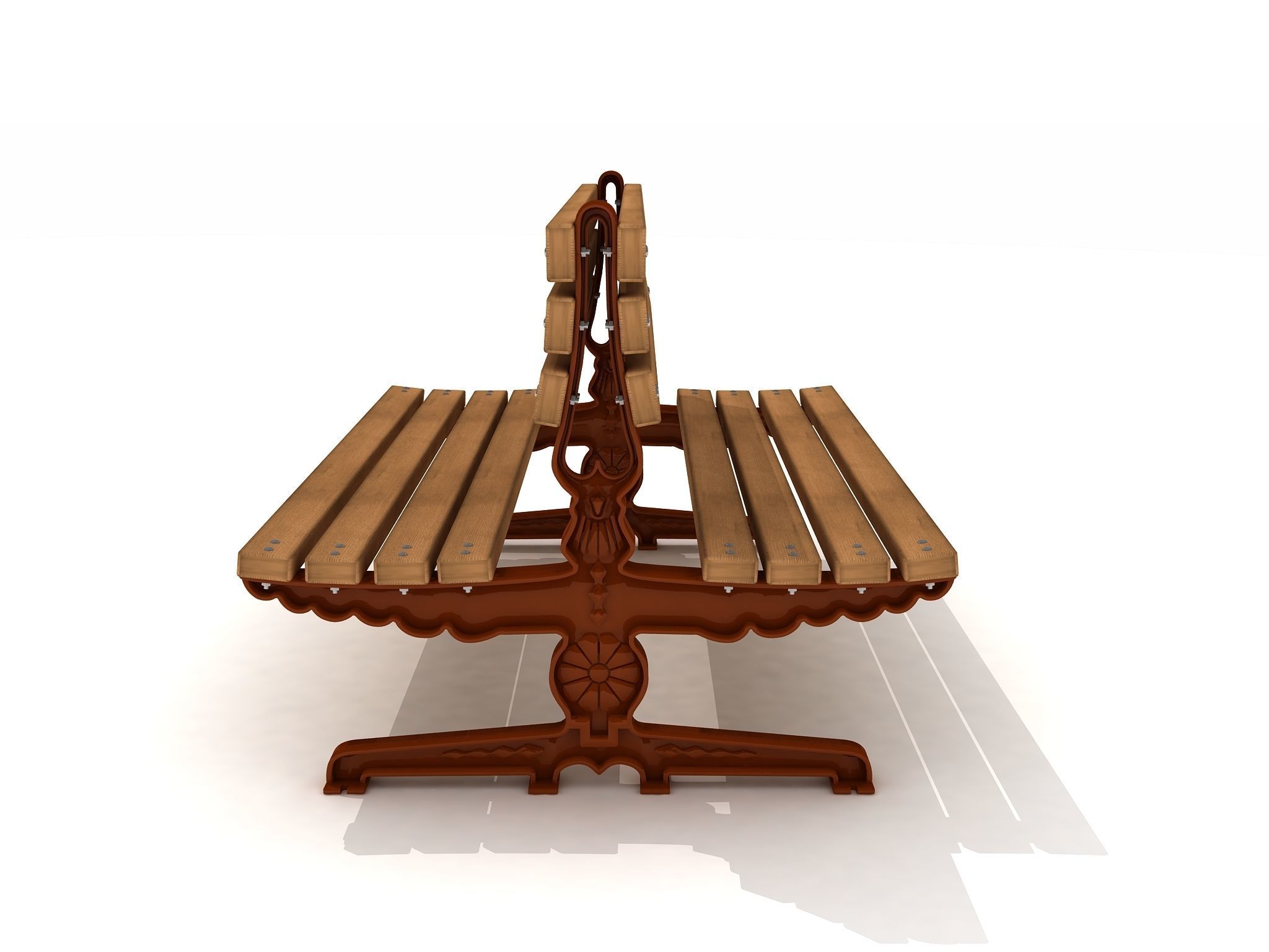 3D model Outdoor Binary Bench 16 3D model | CGTrader