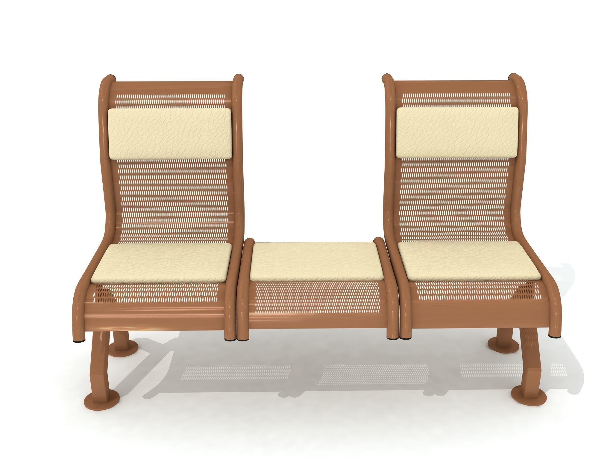 3D Metro Station Bench 13 3D model | CGTrader
